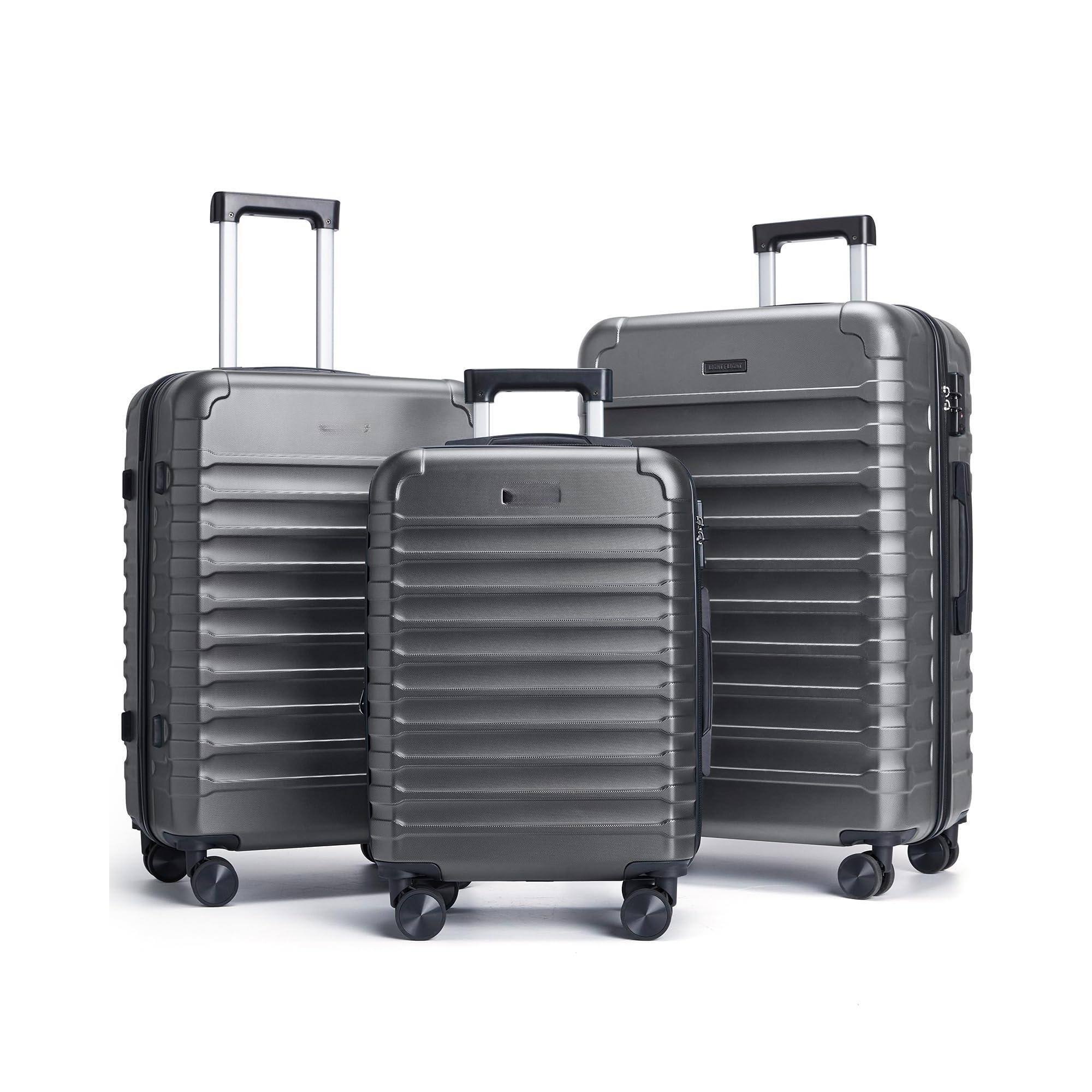 Dapper Styles Luggage Sets 3 Piece Durable Suitcase Set construction ...
