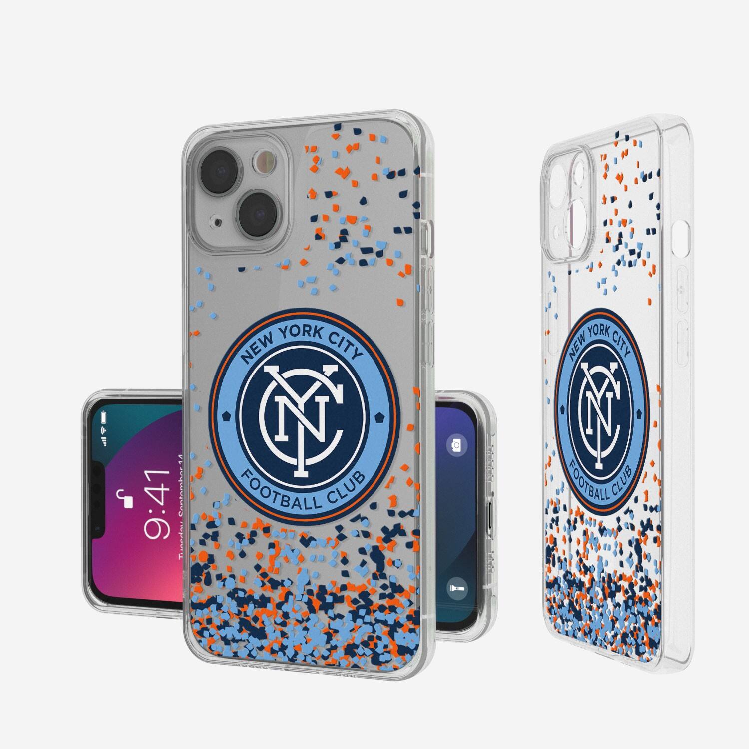 Keyscaper MLS New York City FC iPhone Confetti Design Clear Case 14 ...