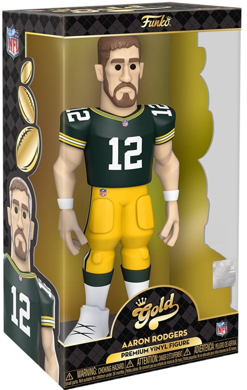 Funko GOLD 12 NFL: Packers Aaron Rodgers (Styles May Vary) Collectibles ...