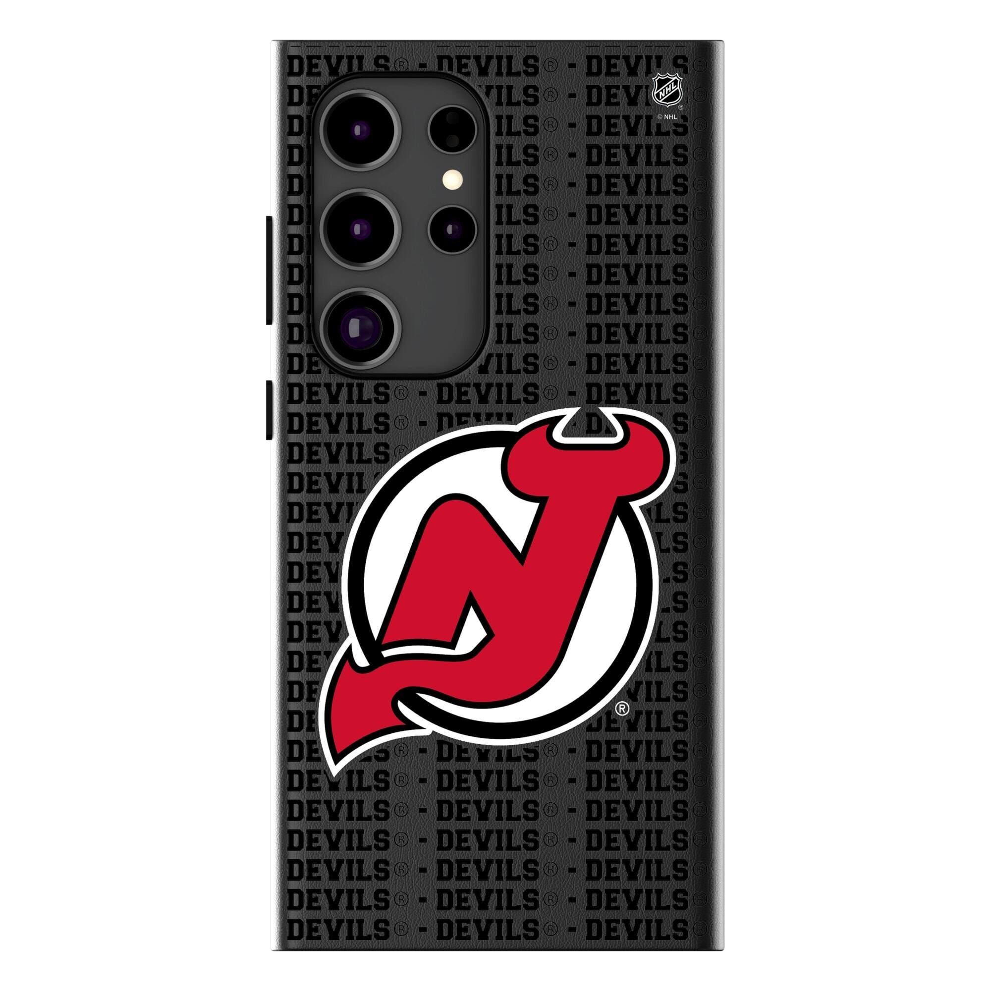 Keyscaper NHL New Jersey Devils Text Backdrop Galaxy Magnetic Bump Case ...