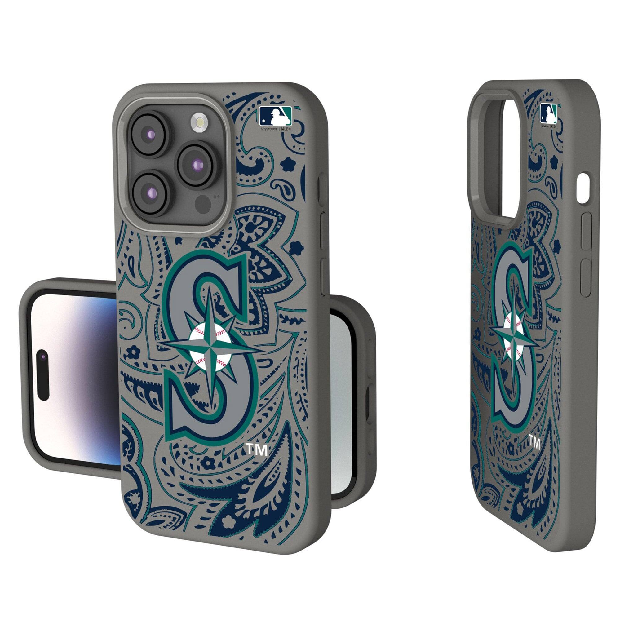 Keyscaper MLB Seattle Mariners Paisley iPhone Soft Touch Case 14 Gray ...