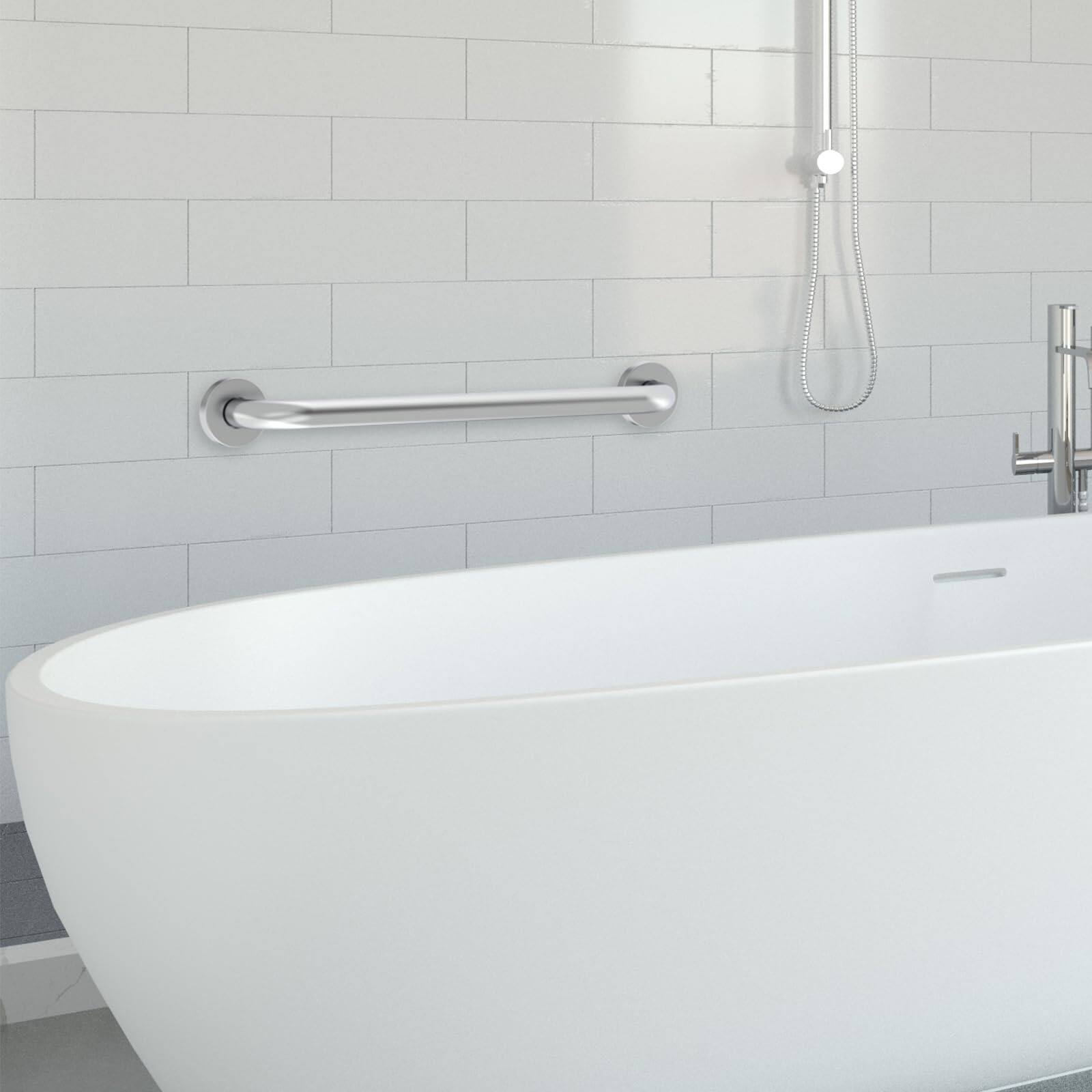 Paradigms Interiors Grab Bars For Wall Brush Nickel Safety Shower ...