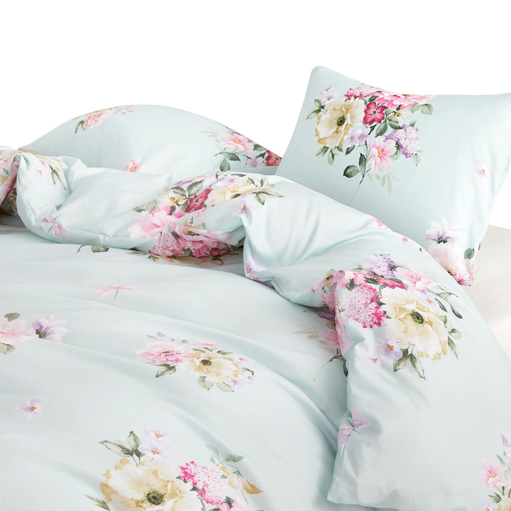 Earthley Blooms Shabby Chic Comforter Set Floral Farmhouse Cottagecore ...