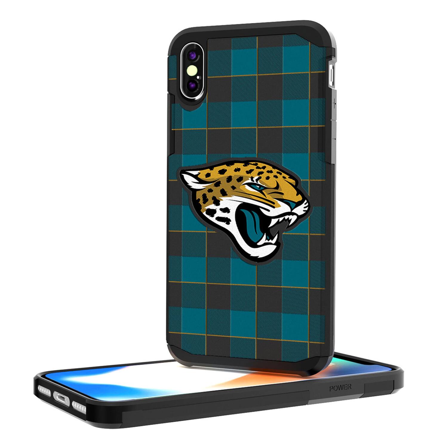 Keyscaper NFL Jacksonville Jaguars iPhone Rugged Plaid Design Case 13 ...