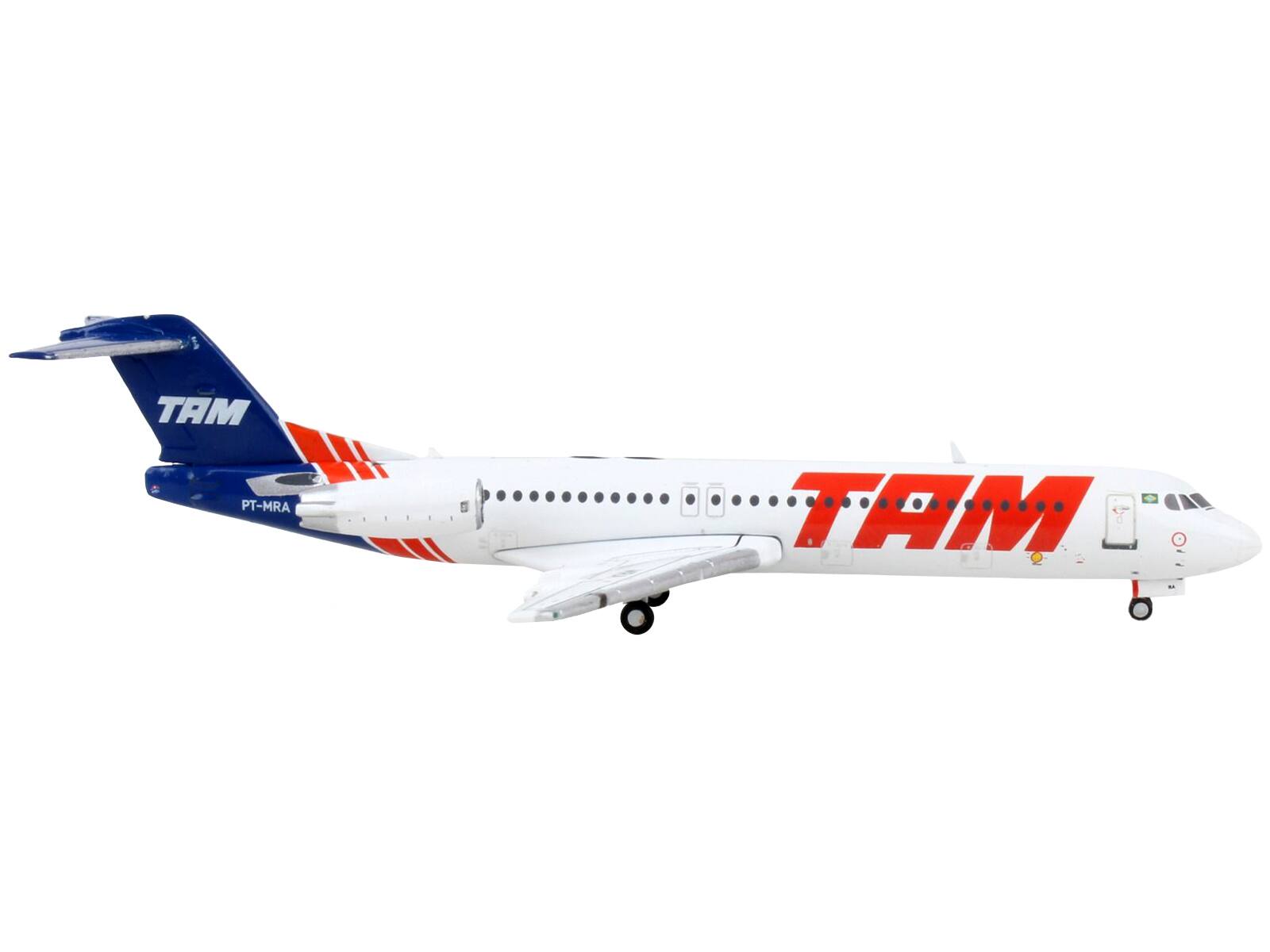 Fokker F100 Commercial Aircraft "TAM Linhas Aereas" Tail 1/400 Diecast ...