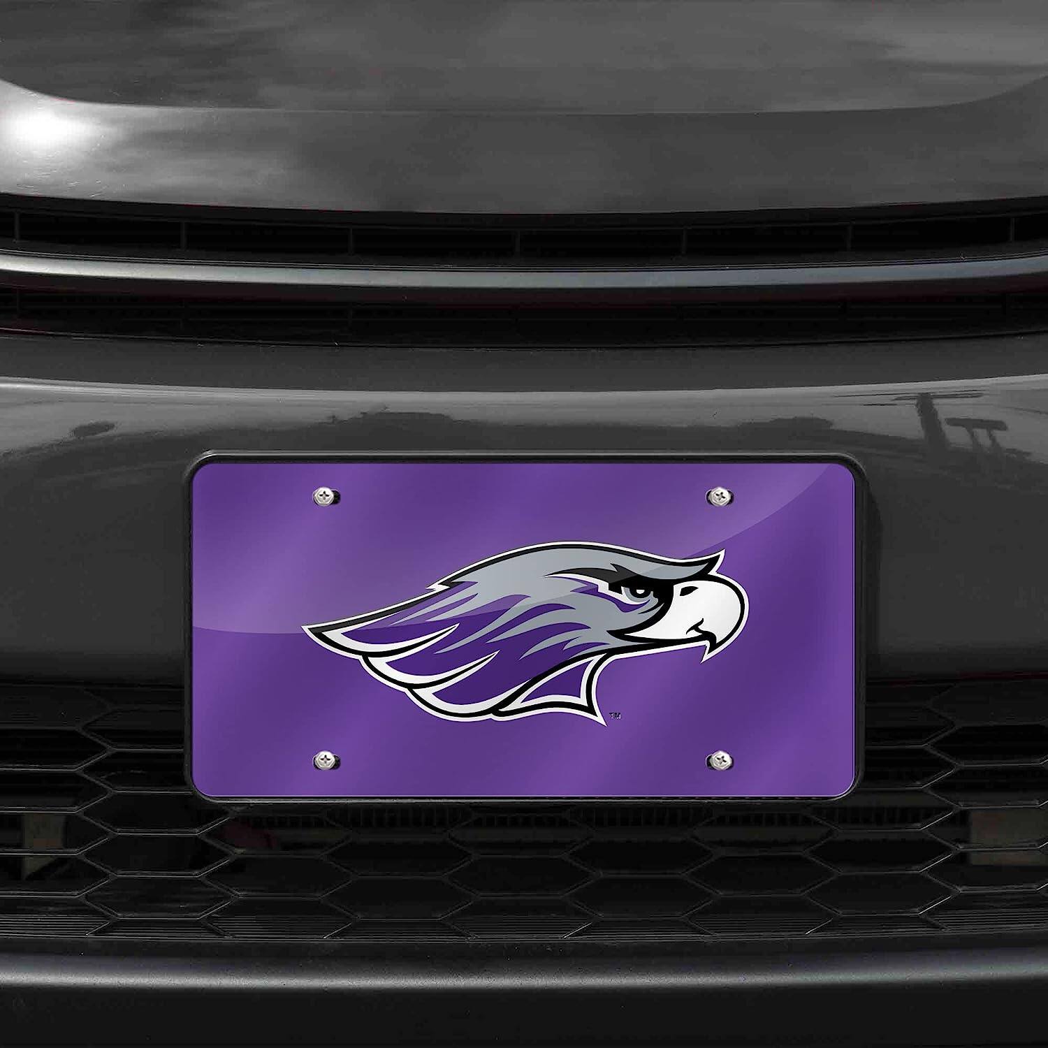 Rico Industries Wisconsin Whitewater Warhawks Purple Mirrored Laser Cut ...