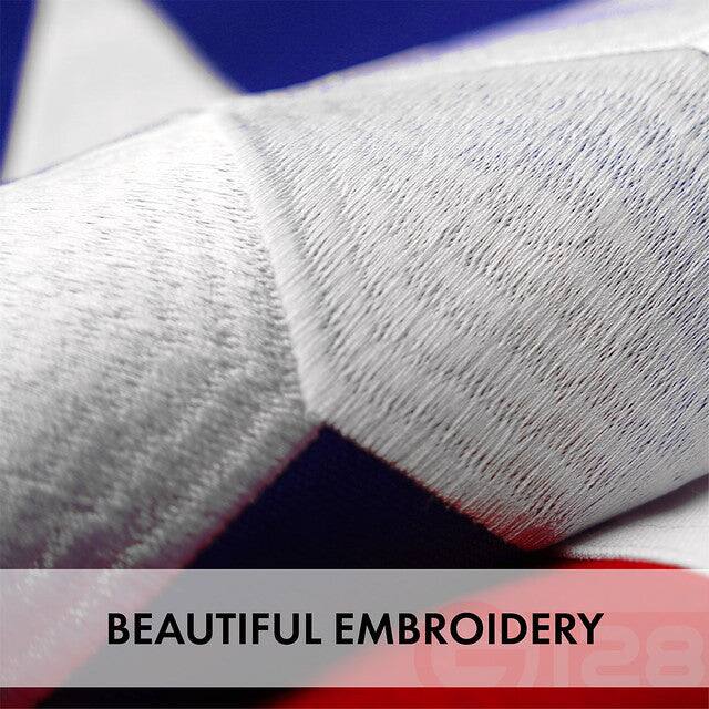 G128 Texas State Flag 5x8 ft 2 Pack Embroidered Heavyweight 220GSM ...
