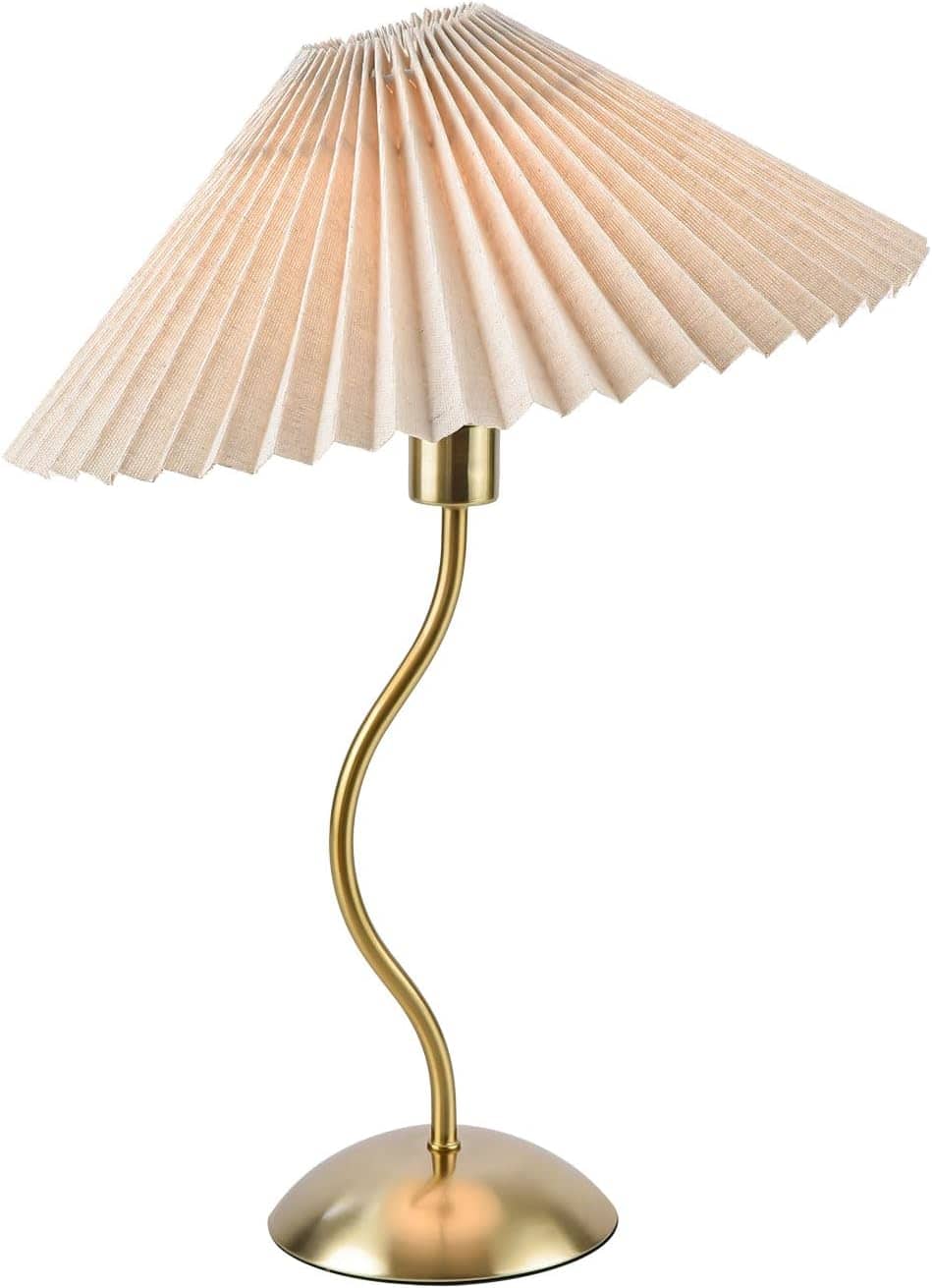 Stamp n Camp - KUNJOULAM Pleated Table Lamp Bedside Nightstand Lamp ...