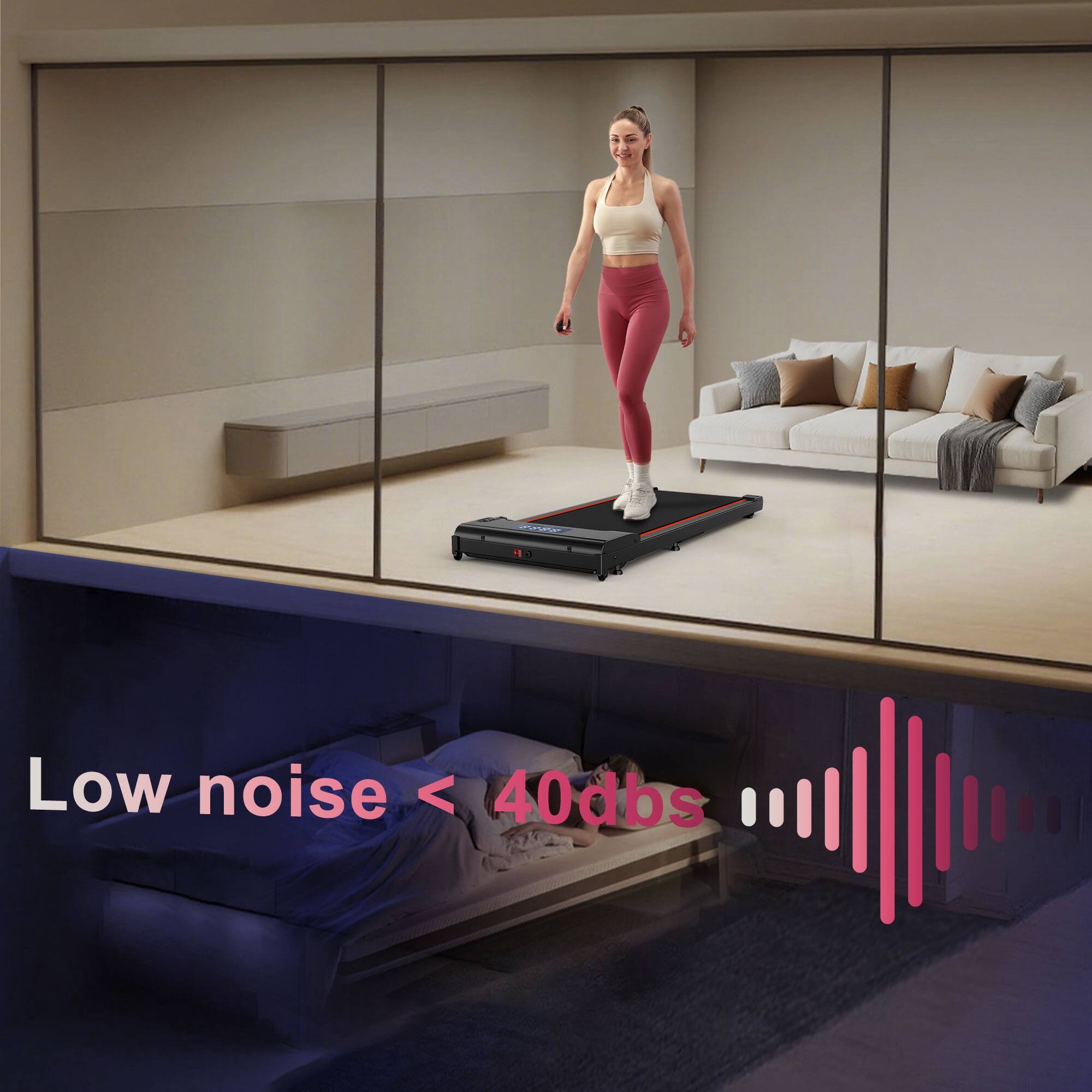 LICHICO Walking Pad Treadmill，Portable Treadmill with Remote & APP ...