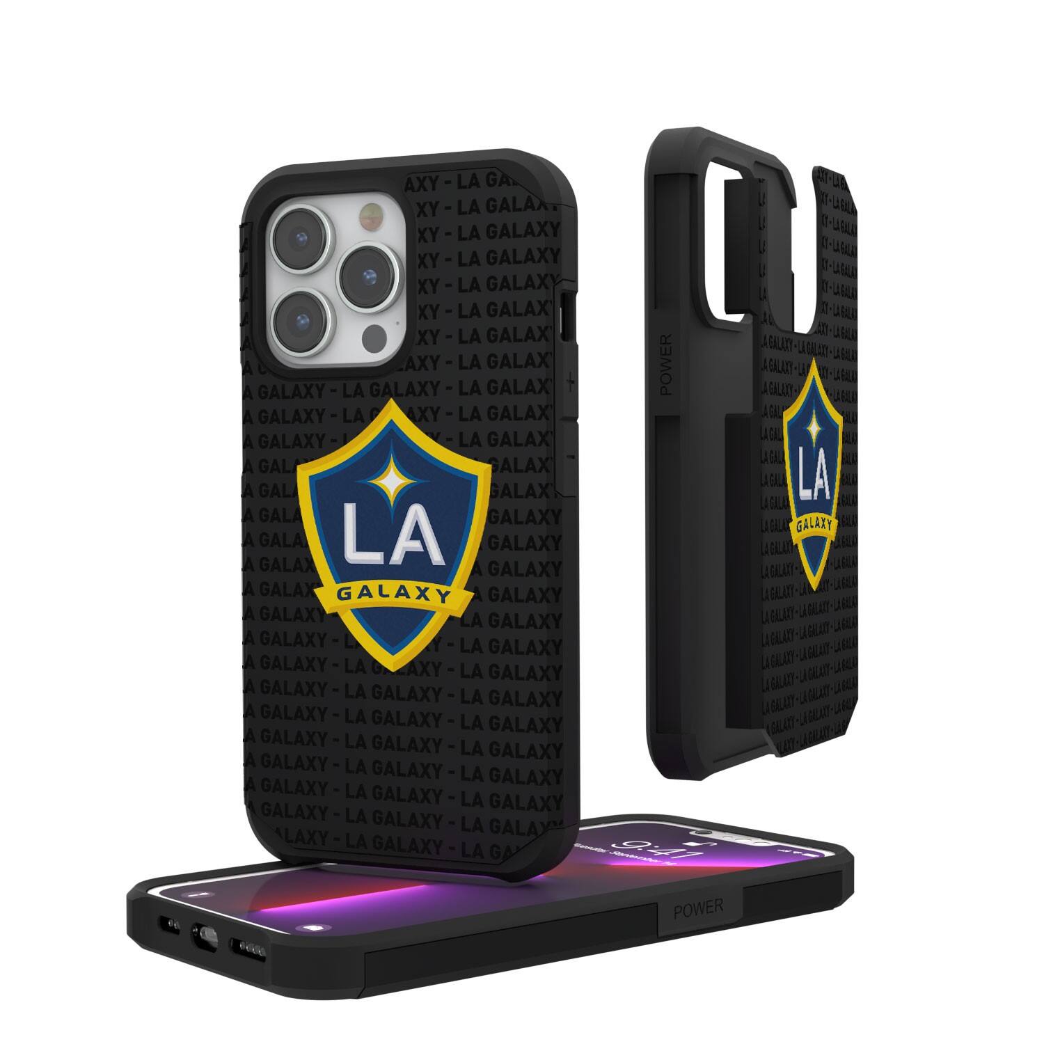 Keyscaper MLS LA Galaxy iPhone Text Backdrop Rugged Case 14 Plus ...