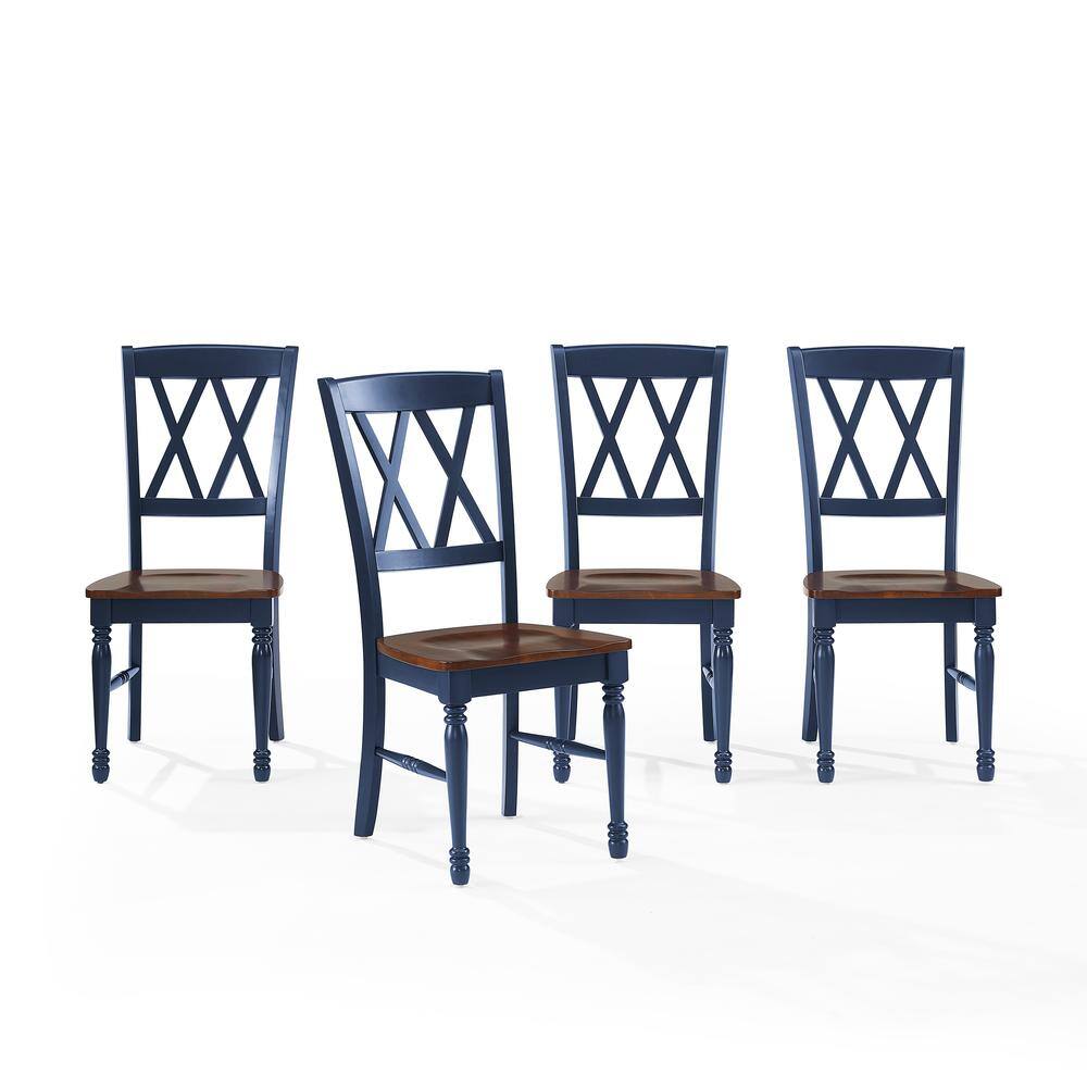 Crosley Furniture Shelby 4 Piece Dining Chair Set Blue KF20031NV - Best Buy