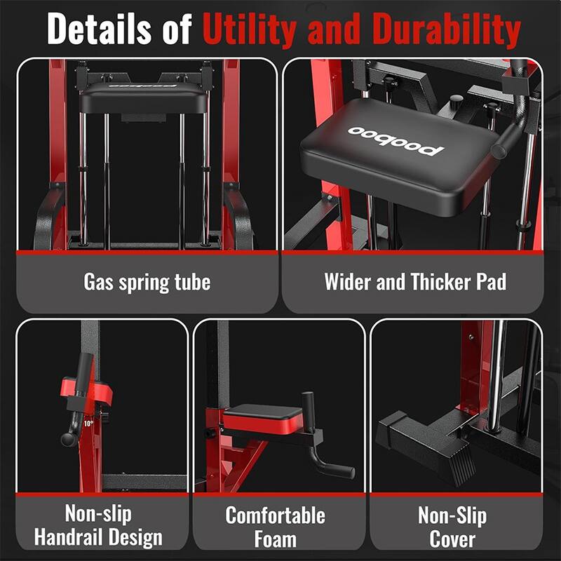 Pooboo Power Tower Dip Station for Fitness Home Gym Workout,Multi ...