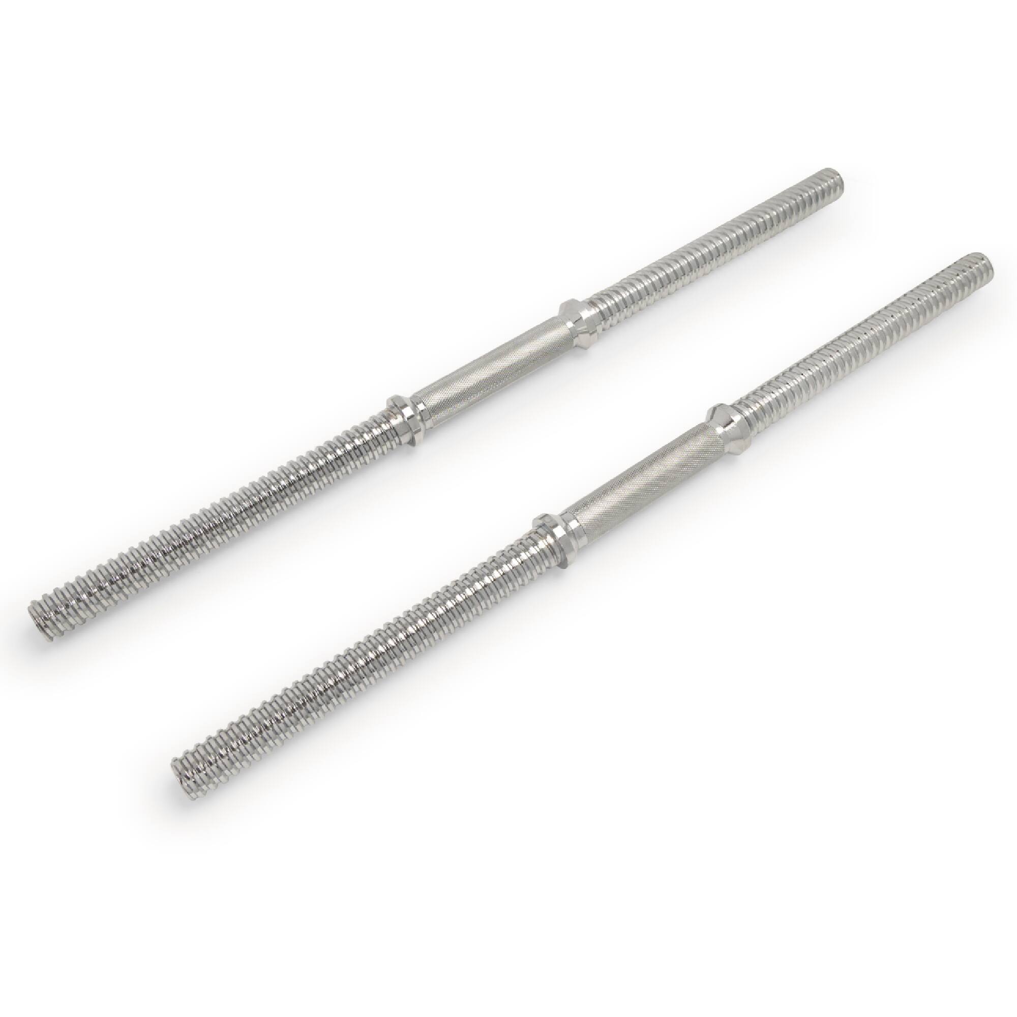 Sunny Health & Fitness Standard 24” Threaded Chrome Dumbbell Bar Set ...