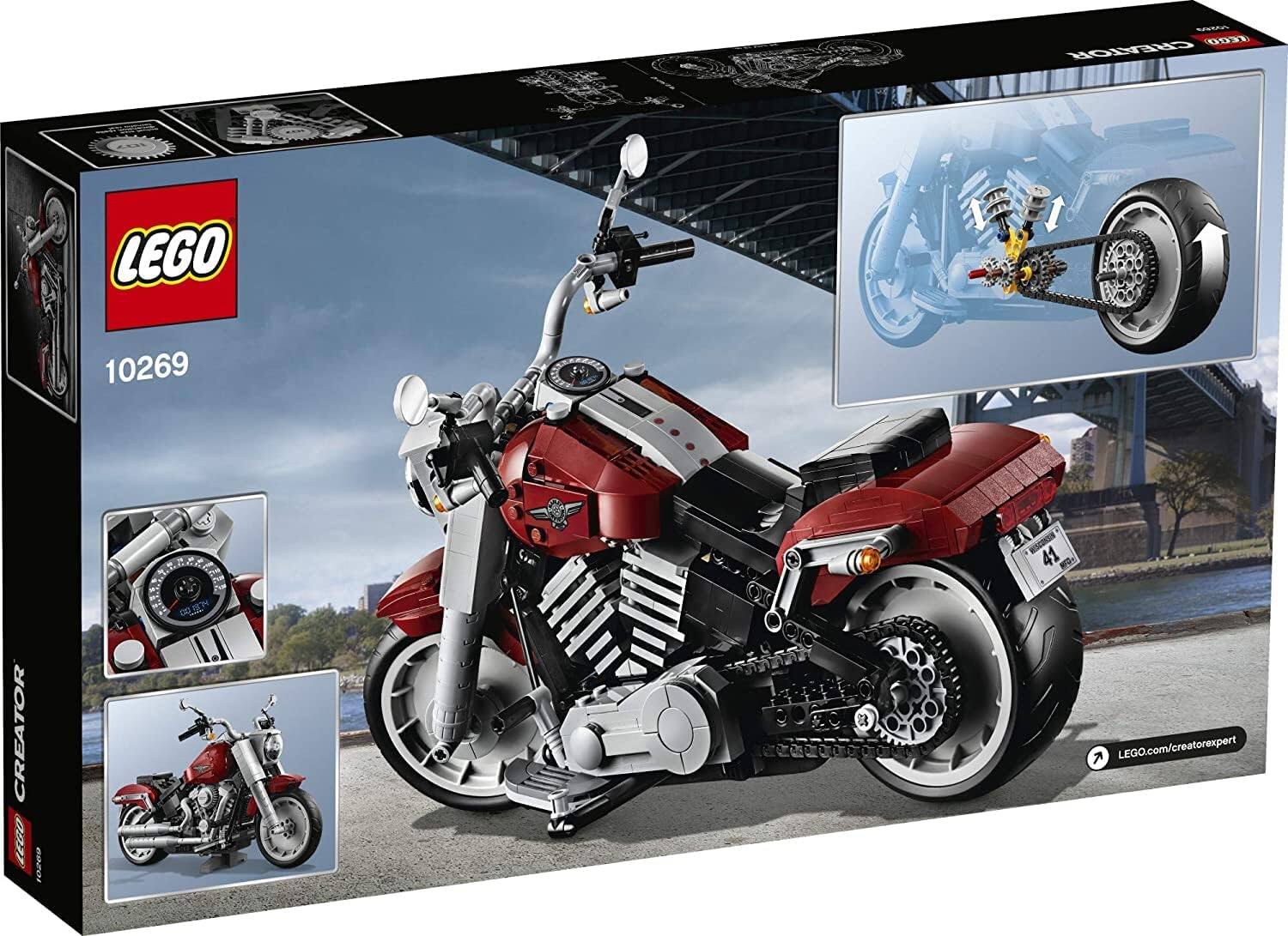 LEGO Creator Expert Harley Davidson Fat Boy 10269 Building Kit (1,023 ...