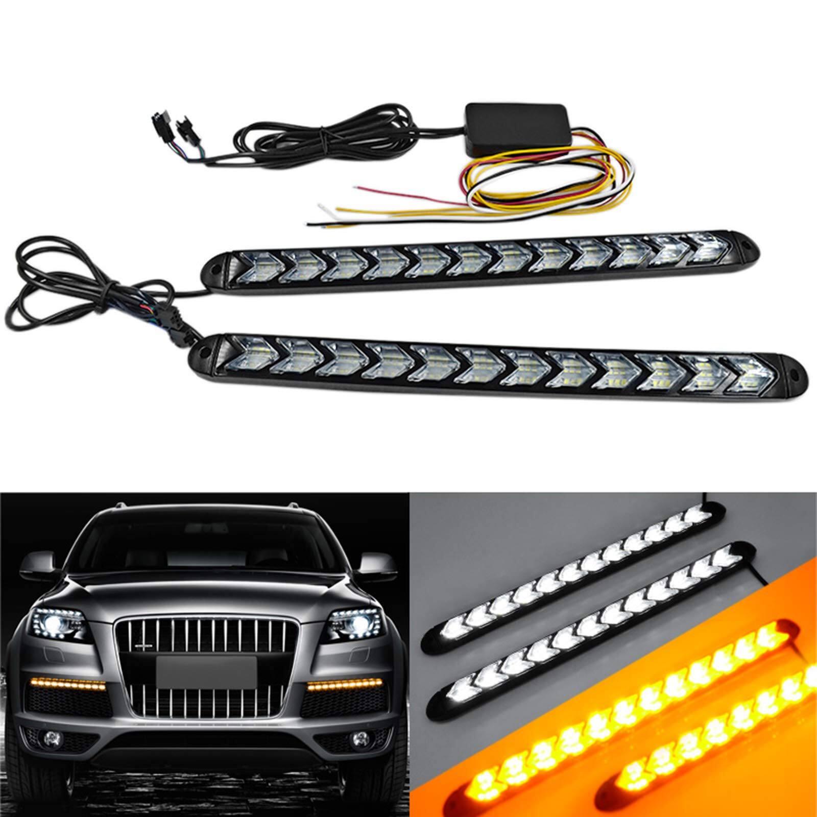 COTTAGE arrow led drl switchback strips sequential flashing turn signal ...