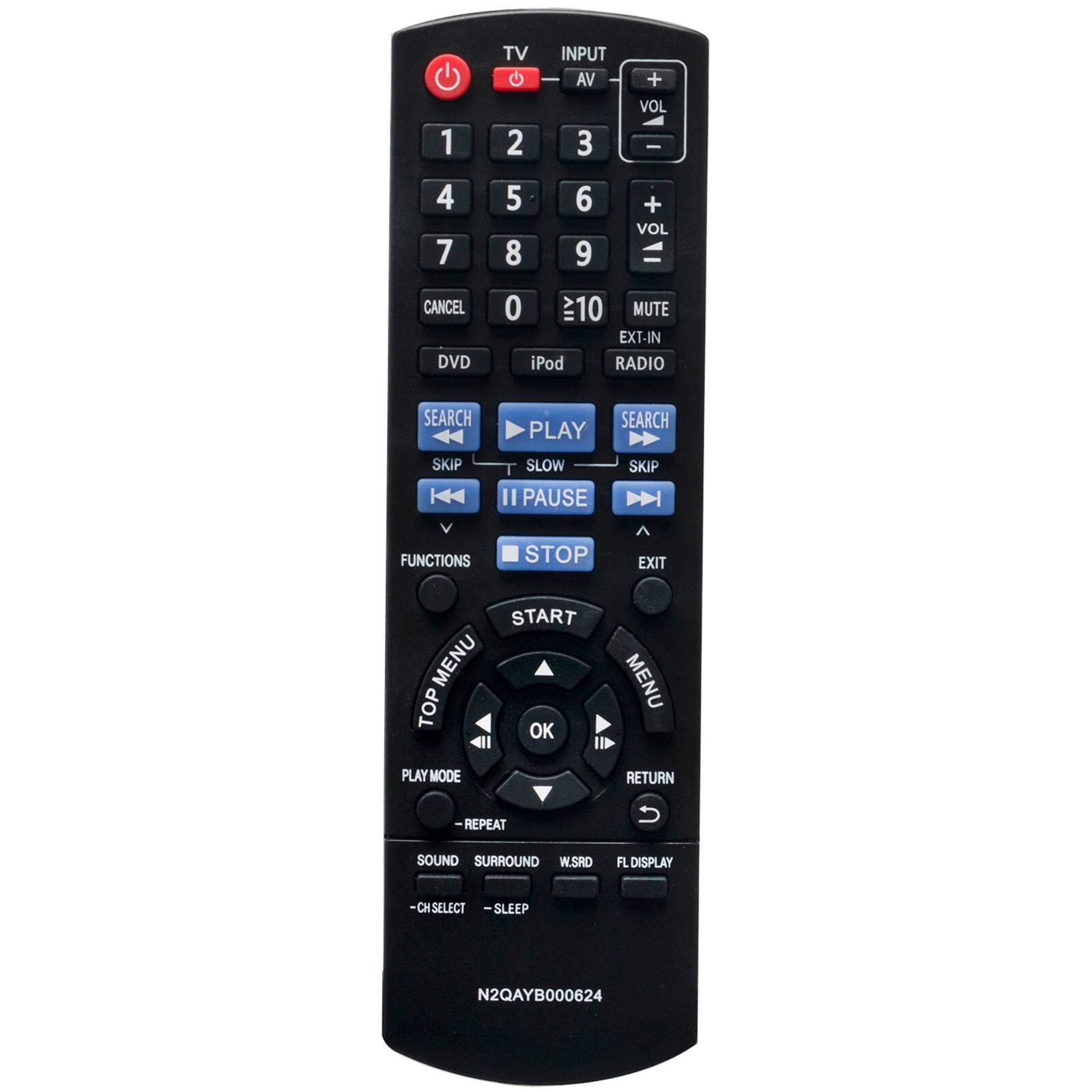 ZdalaMit Replacement Remote N2QAYB000624 fit for Panasonic DVD Home ...