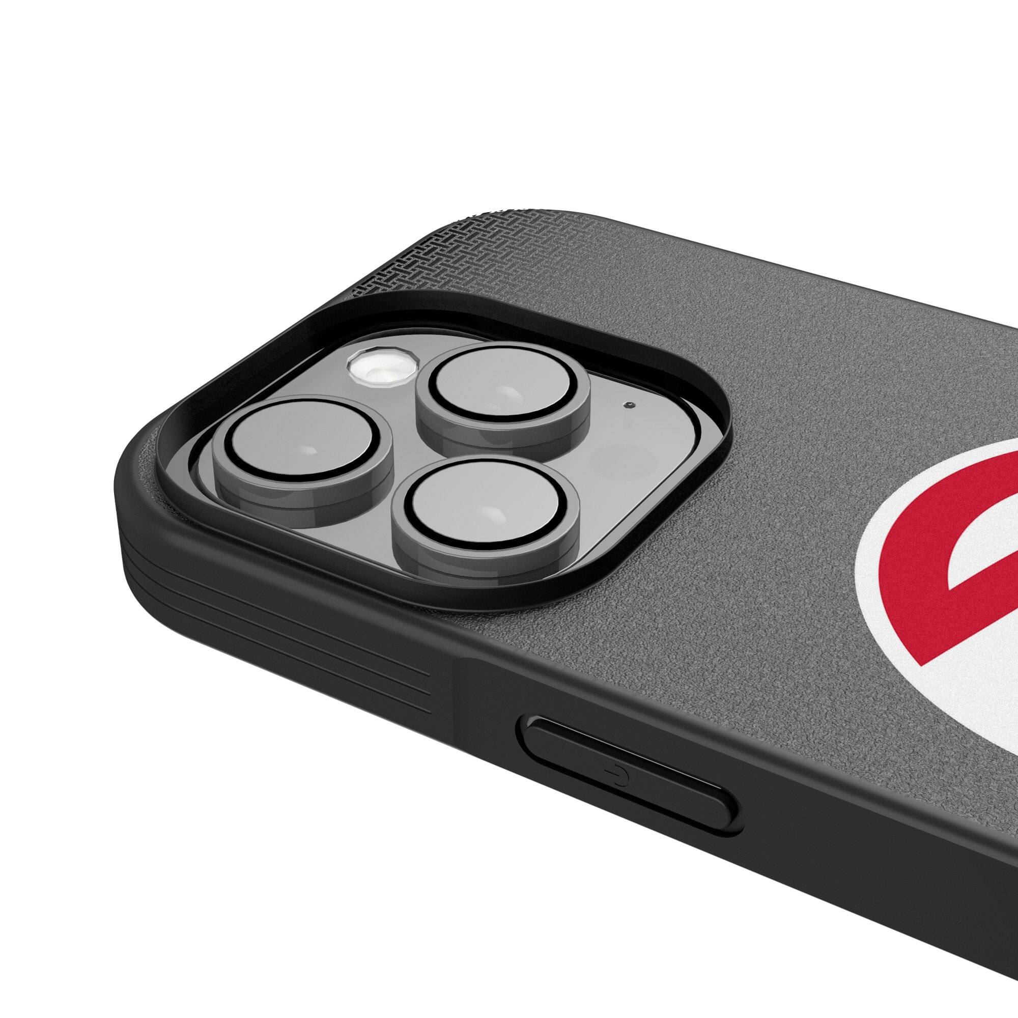 Keyscaper NBA Atlanta Hawks Linen Logo iPhone Bump Case 16 Pro Black ...