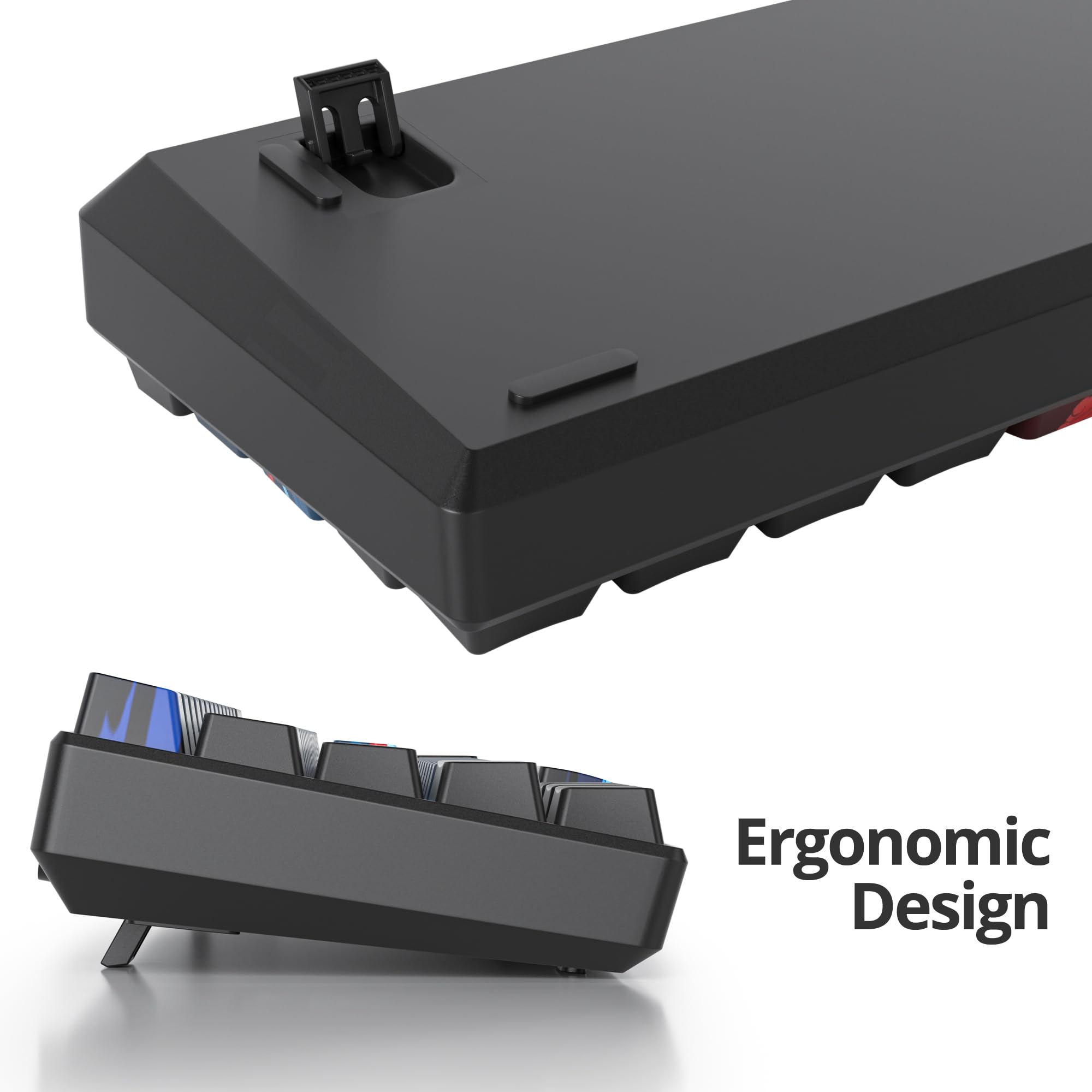 Pacoar Cade 60 Percent Gaming 60 Mechanical Led Backlit Ultra Compact ...