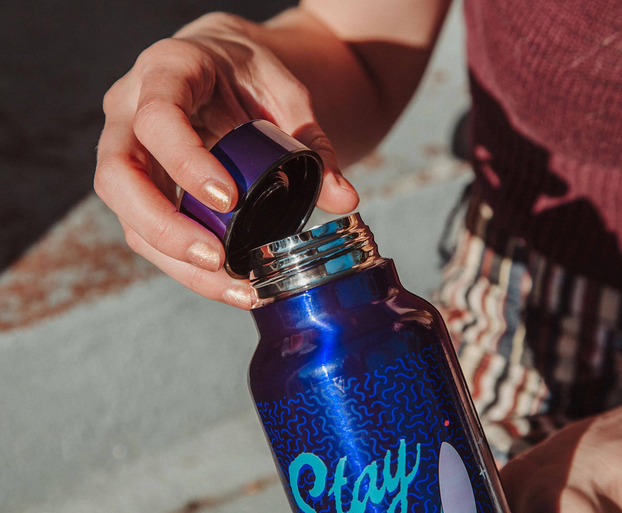 Silver Buffalo Disney Lilo & Stitch "Stay Weird" Stainless Steel Water ...