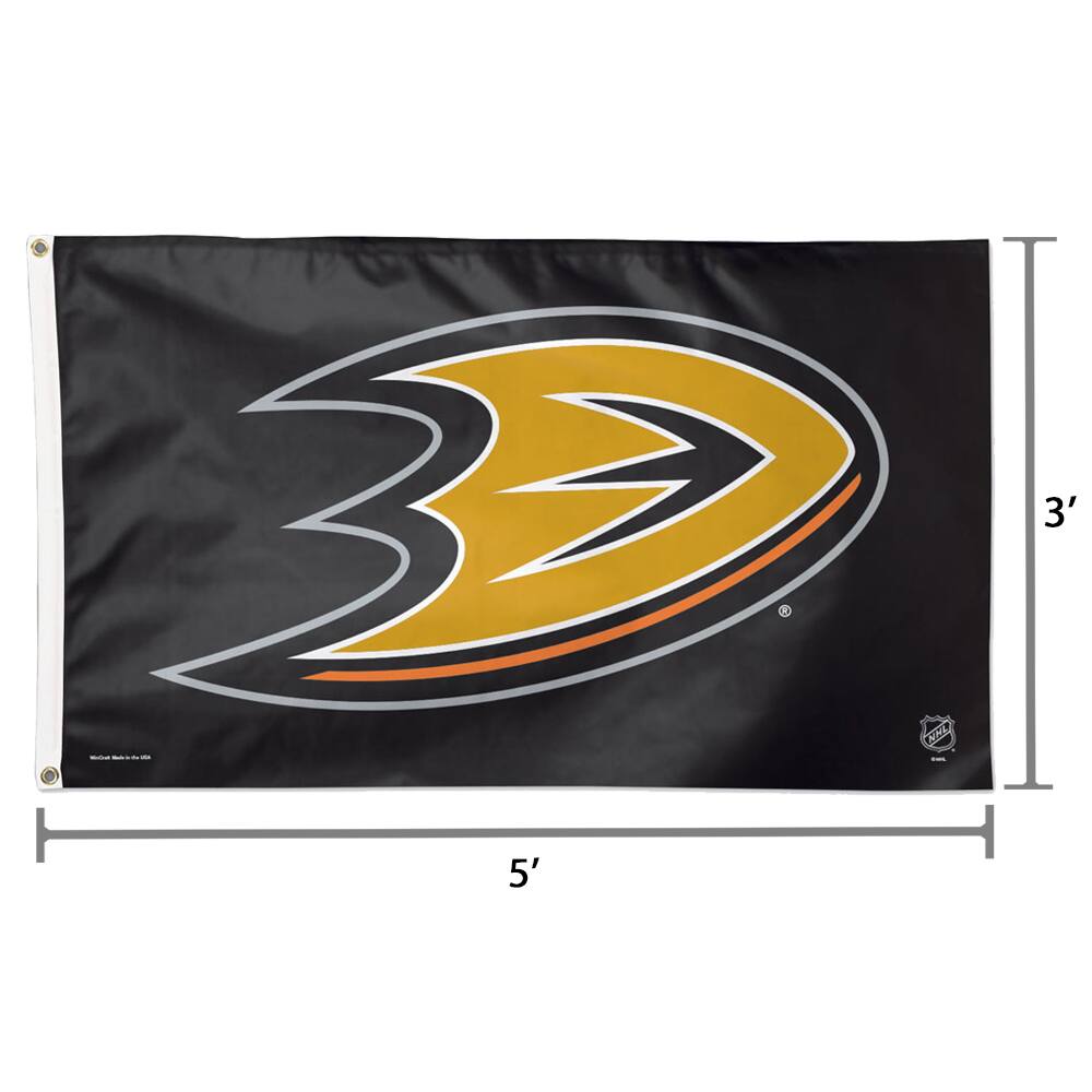 WinCraft Anaheim Ducks Deluxe 3' x 5' Flag Multicolor 2135885 - Best Buy