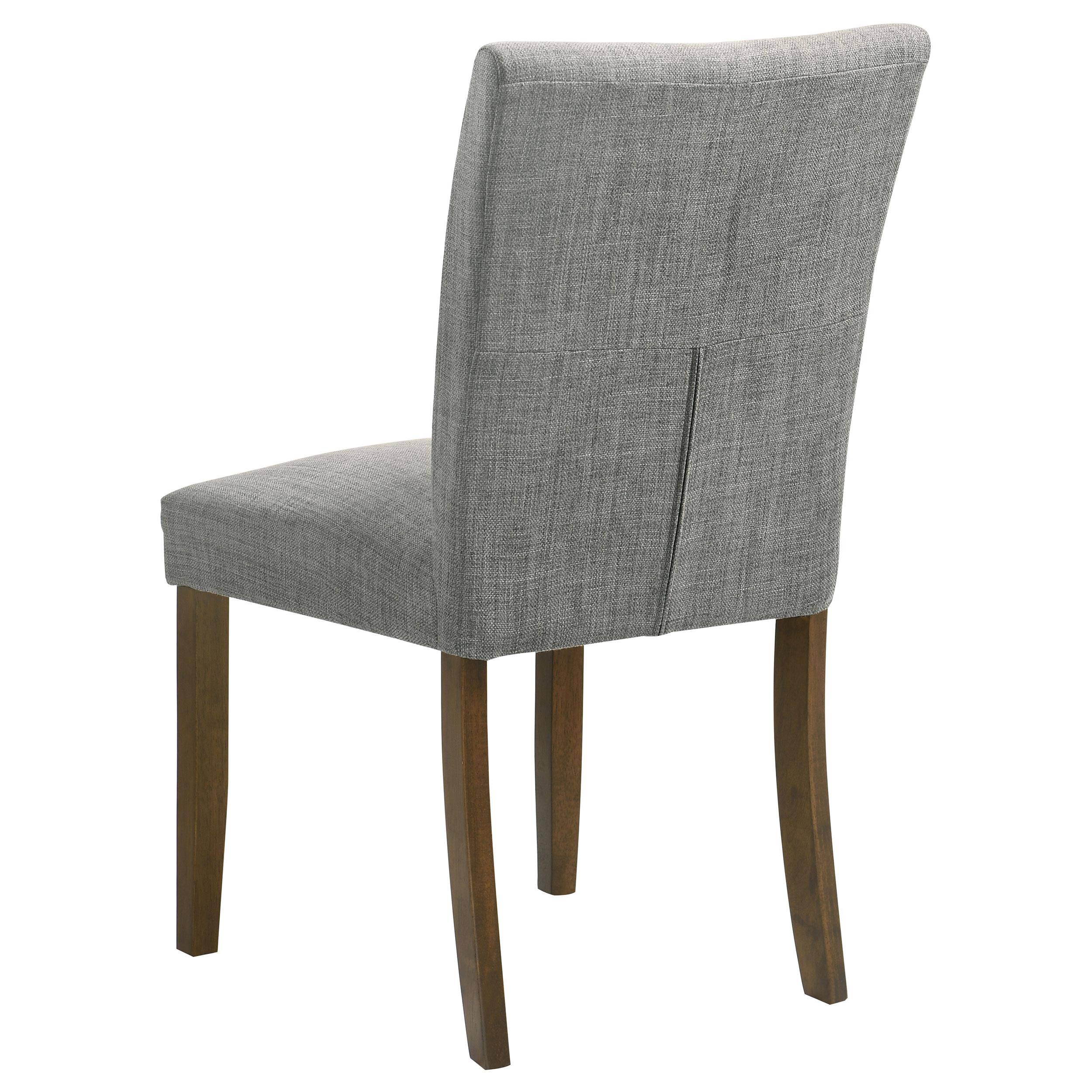 Manhattan Lane Cana Dining Chair Set of 2, Gray Fabric Foam Cushion ...