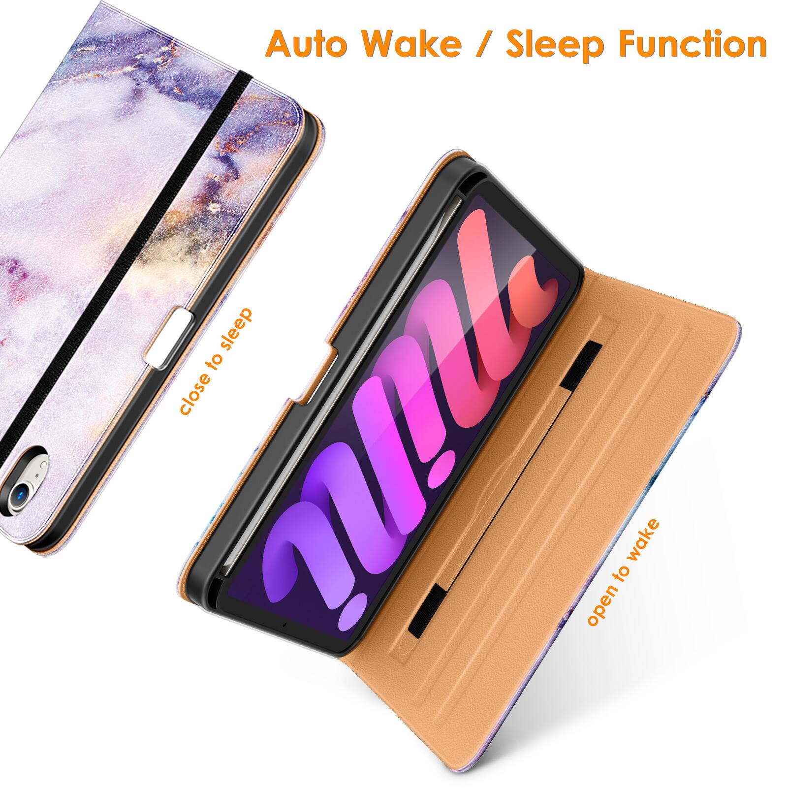 DTTO Case for iPad Mini 7 (A17 Pro) 2024 / Mini 6 2021 8.3" Leather ...