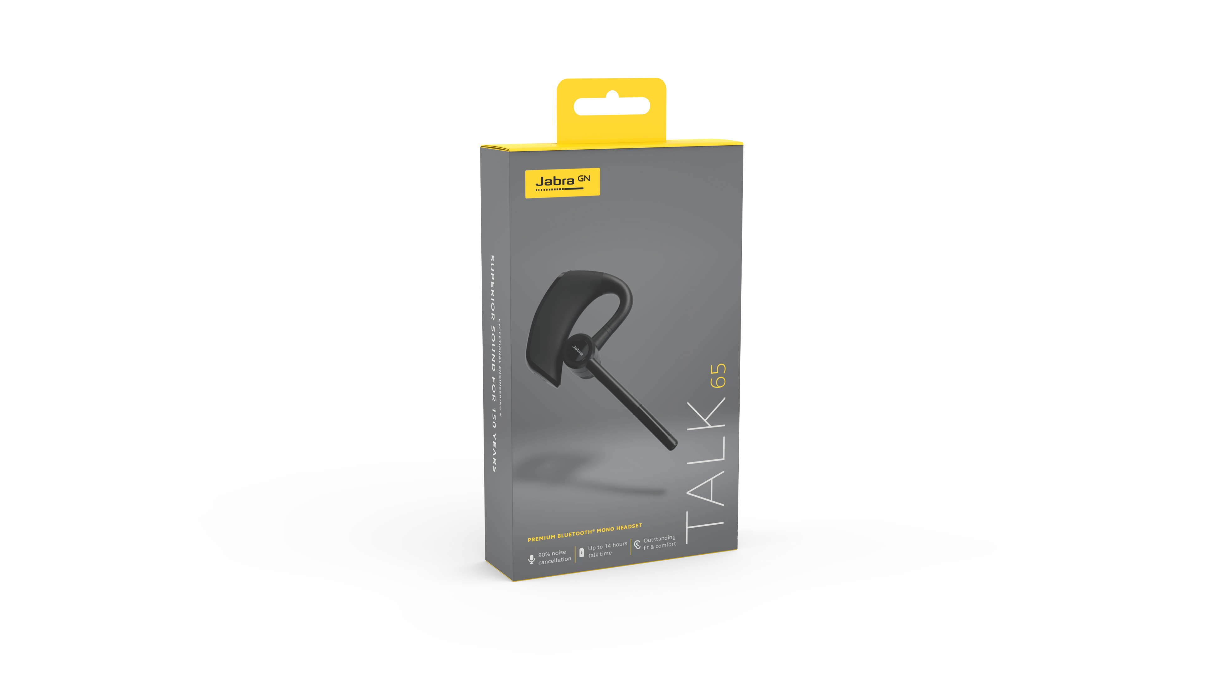 Jabra Talk 65 Premium Bluetooth Mono Headset Black 100-98230000-02 ...