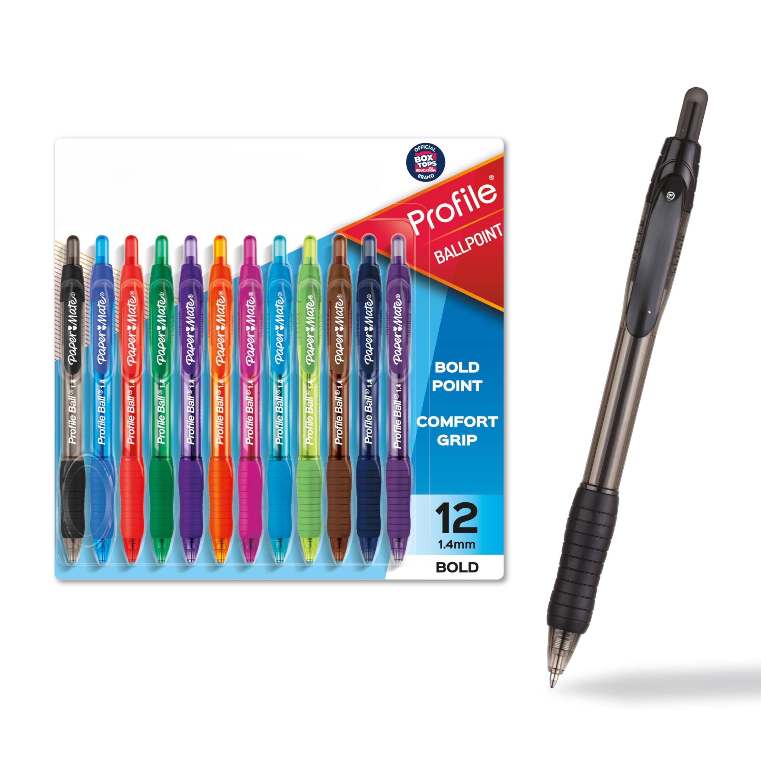 Paradigms Interiors Profile Retractable Ballpoint Pens Bold Assorted To ...