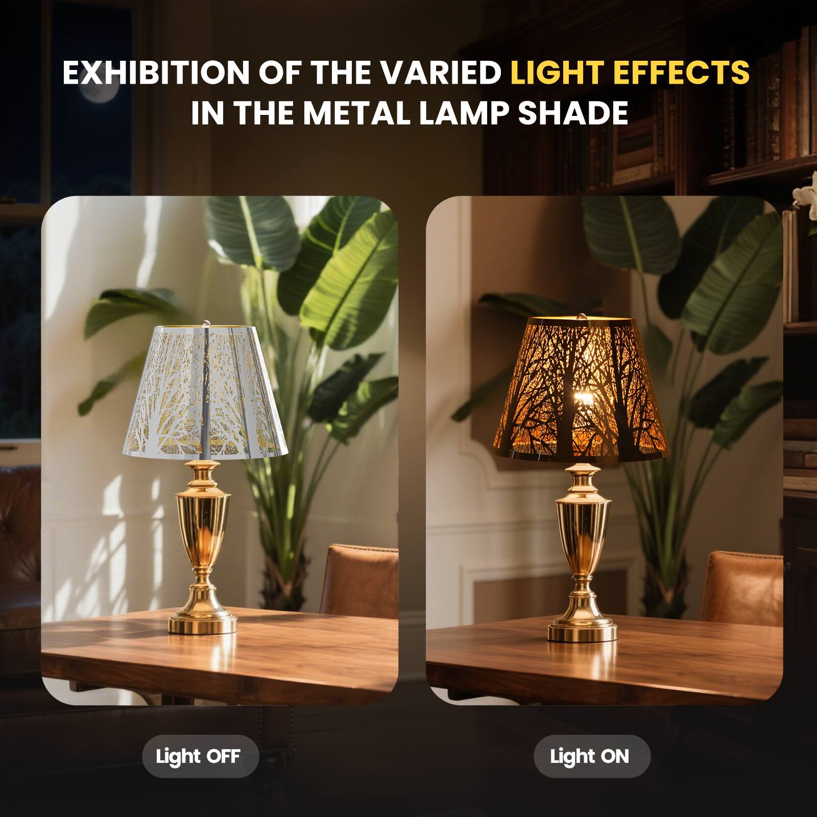 Alucset Small Metal Lamp Shade with Stainless Steel Mirror Effect ...