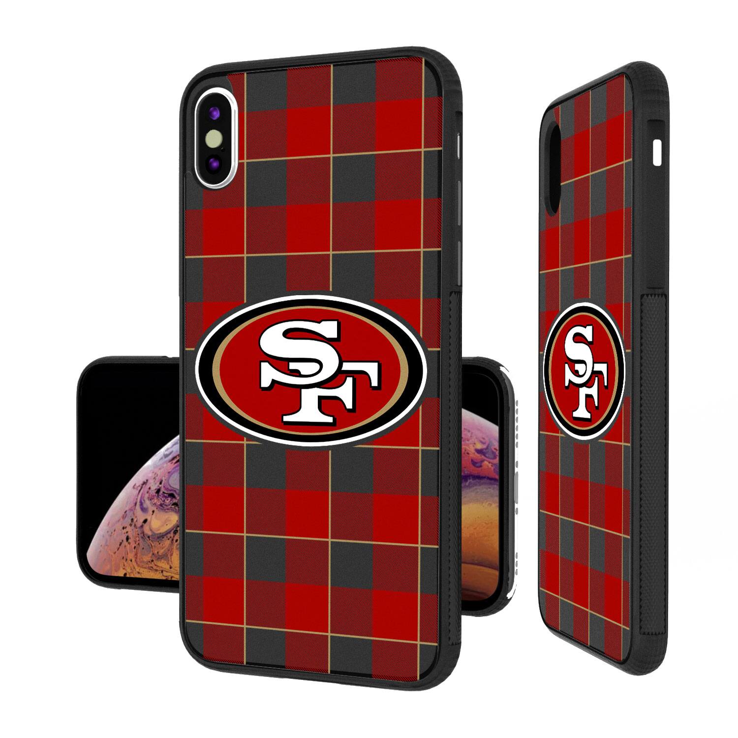 Keyscaper NFL San Francisco 49ers iPhone Plaid Design Bump Case X/Xs ...