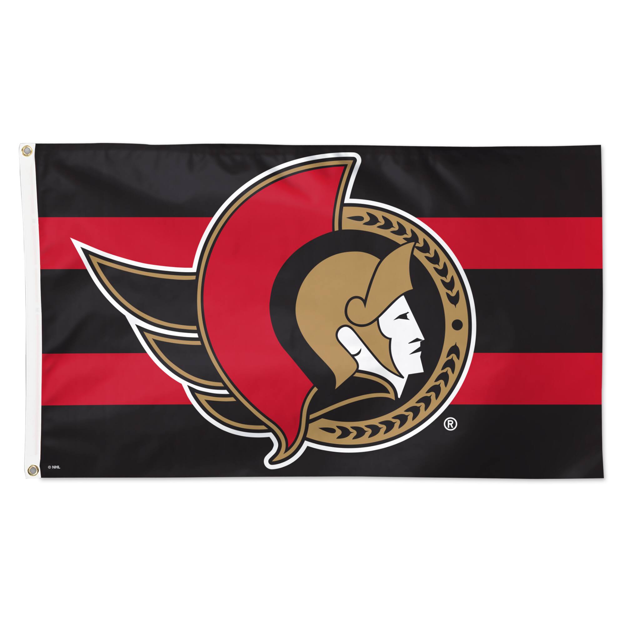 WinCraft Ottawa Senators 3' x 5' Team Stripe Deluxe Single Sided Flag ...