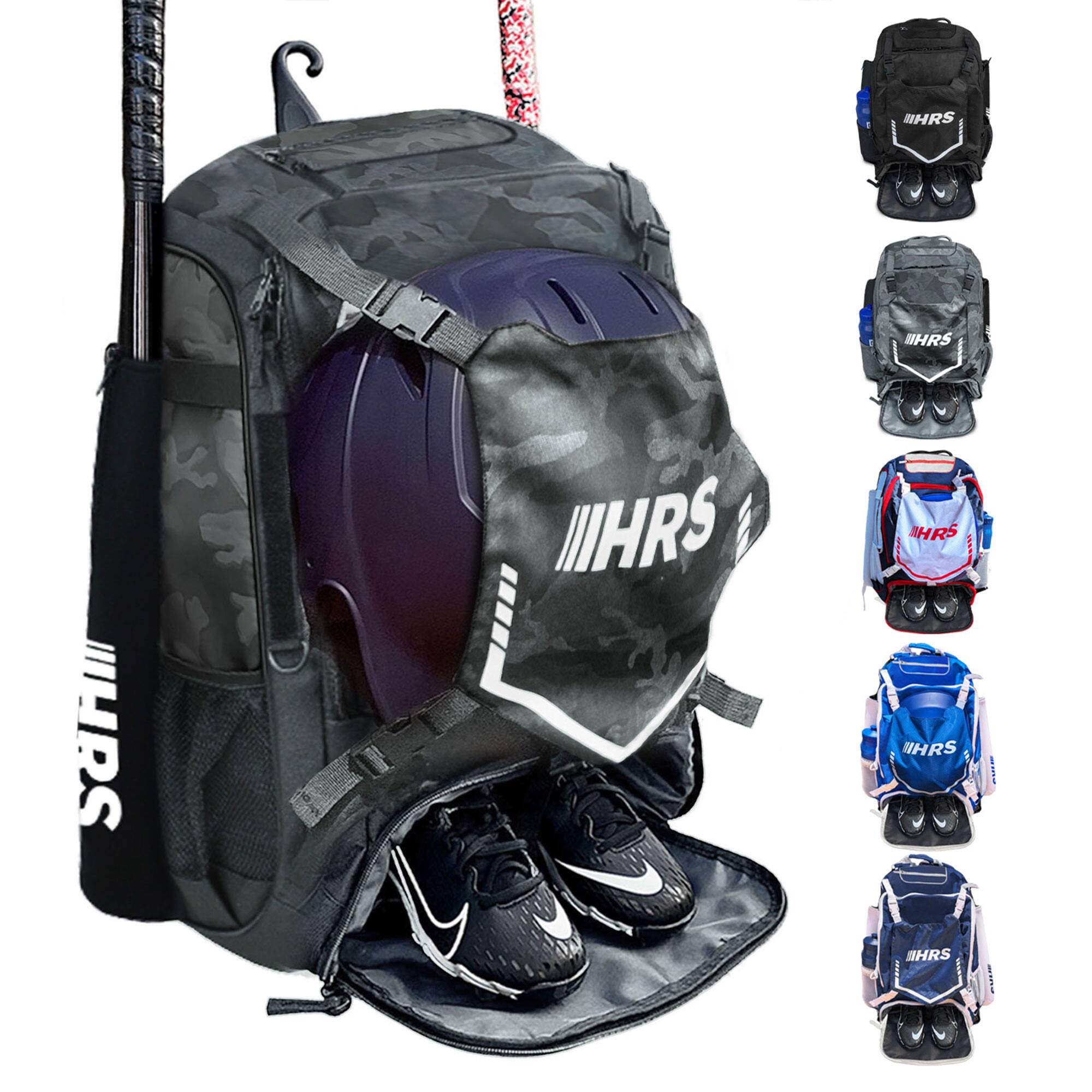 Hit Run Steal Bat Bag Backpack, Holds up to 4 Bats, Glove, and Helmet ...