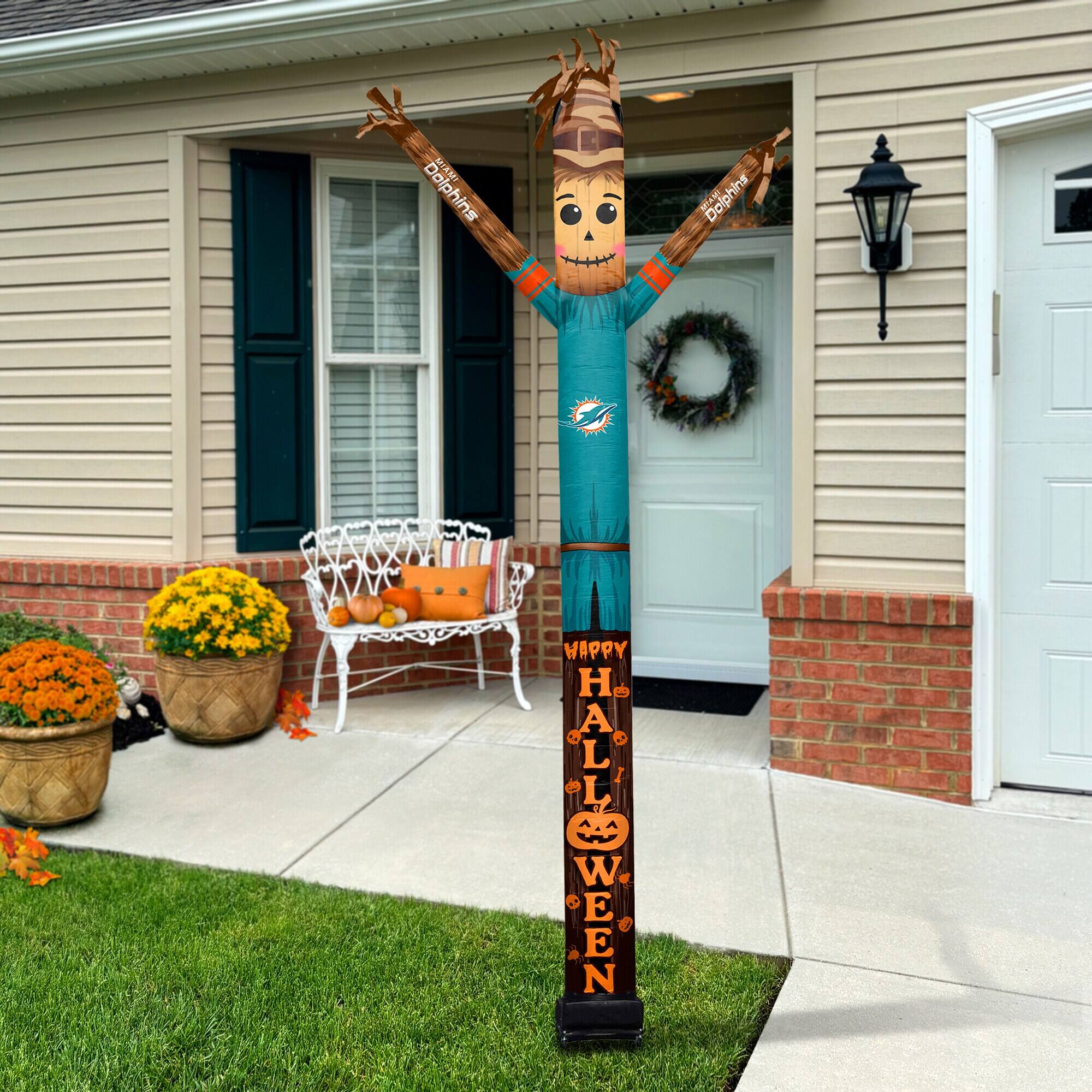 Sporticulture Miami Dolphins Halloween Scarecrow Inflatable Crazy ...