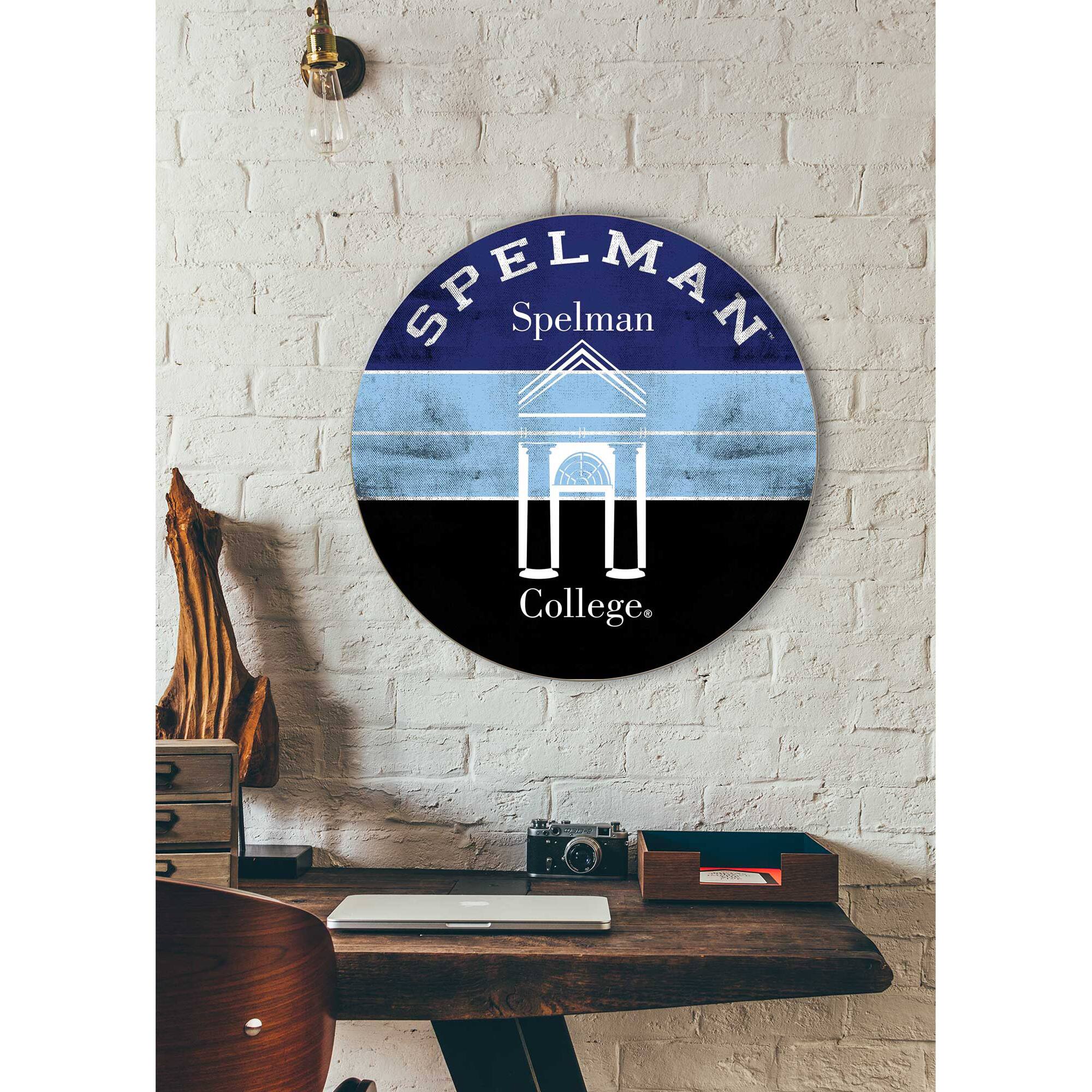 Jardine Spelman College Jaguars 20'' x 20'' Retro Logo Circle Sign Navy ...