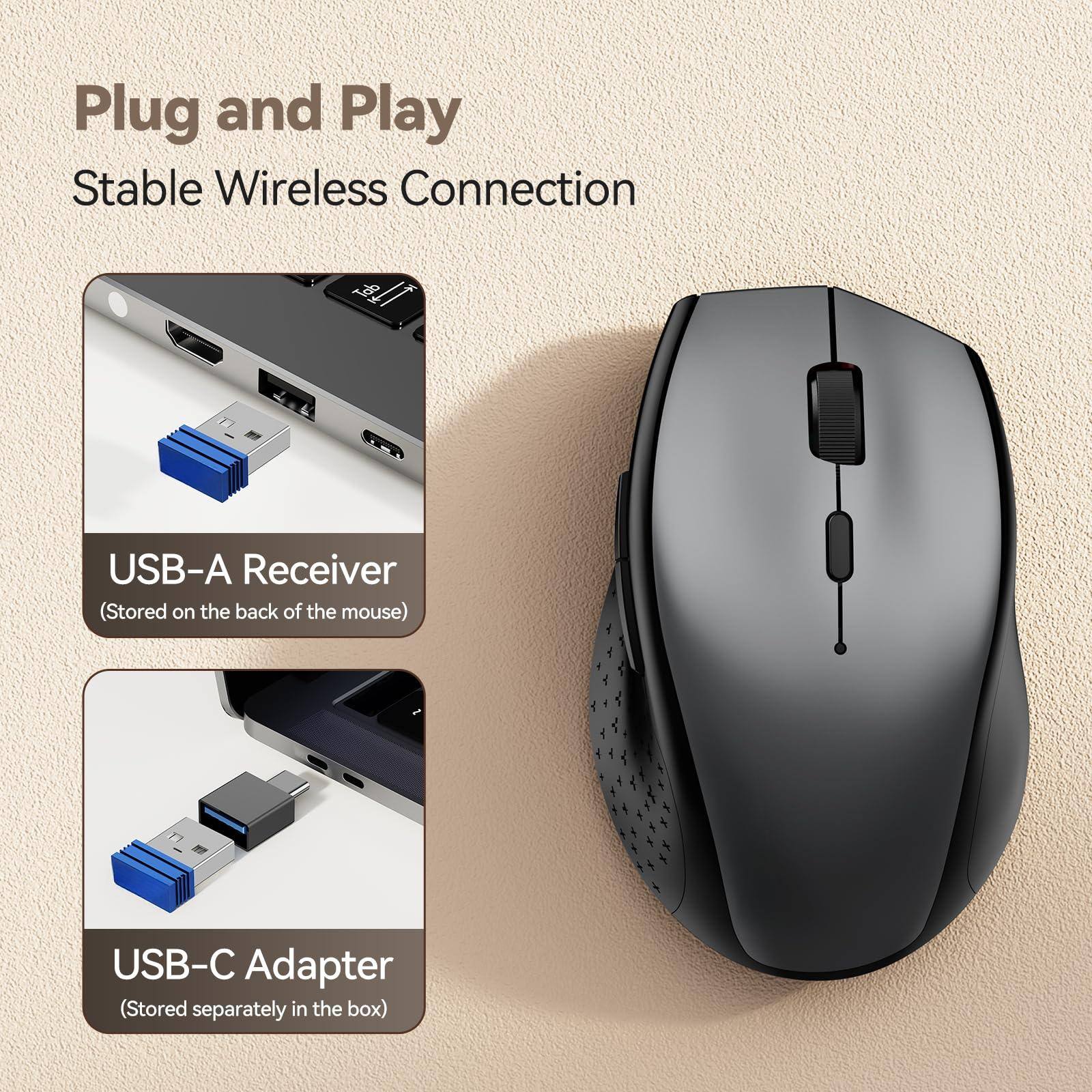 PO3TICJUNKI3 Mouse c Rechargeable Silent Quiet Click Build in Mover 4g ...