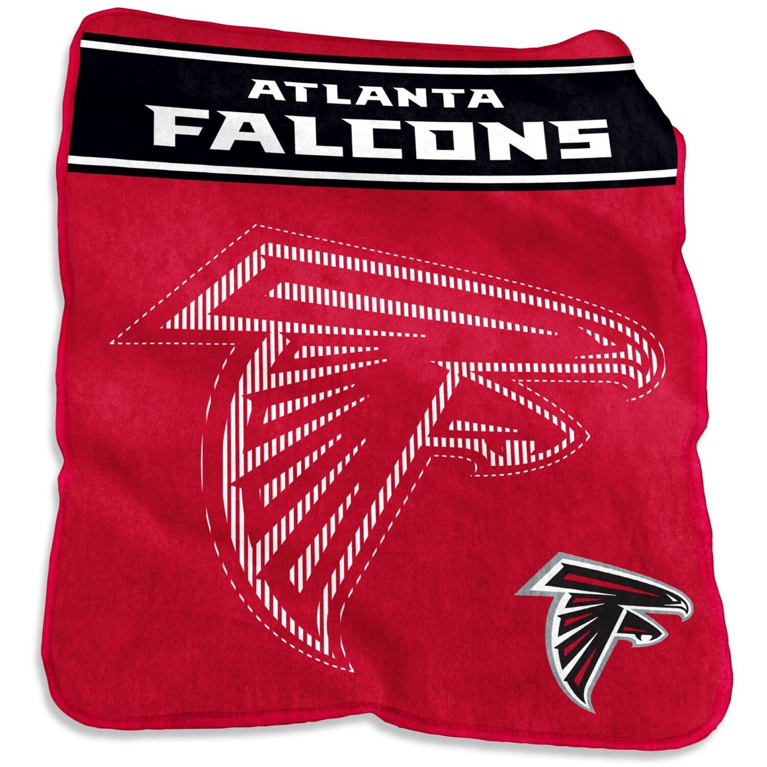 Logo Brands Atlanta Falcons 60'' x 80'' XL Raschel Plush Throw Blanket ...
