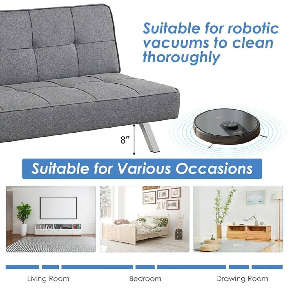 Kadyn Loveseat Sofa, Modern Couch, 3 Seat Convertible Sofa Bed with ...