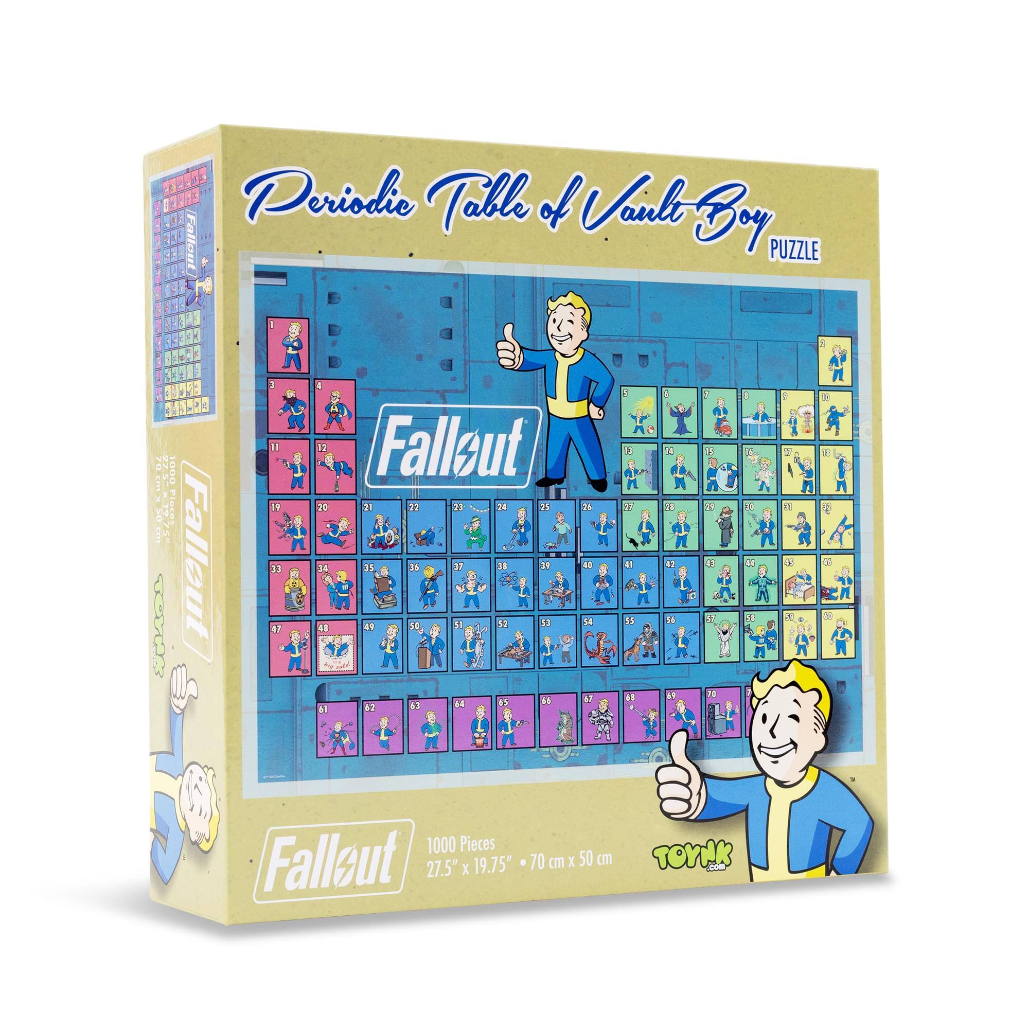 Fallout Periodic Table Of Vault Boy 1000 Piece Jigsaw Puzzle | Toynk ...