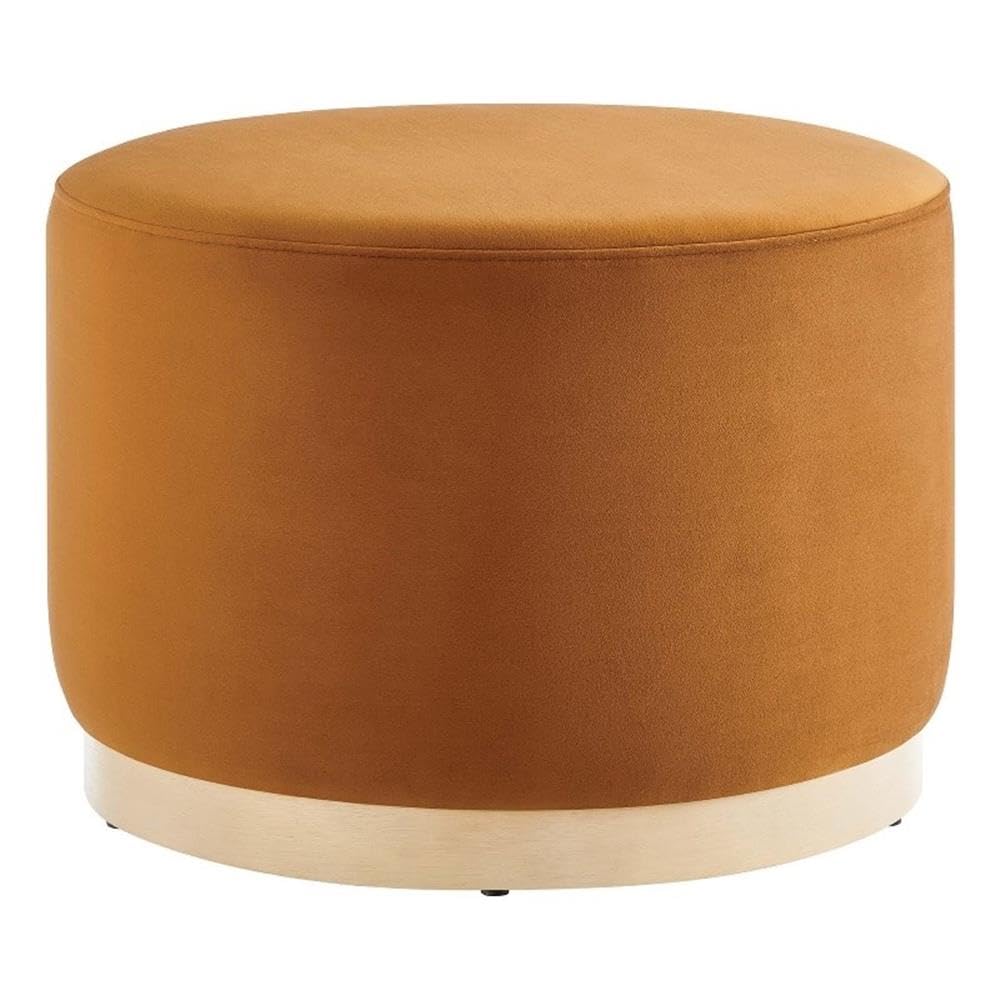 JETRANSPORT Tilden Inch Round Performance Upholstered Ottoman Cadet ...
