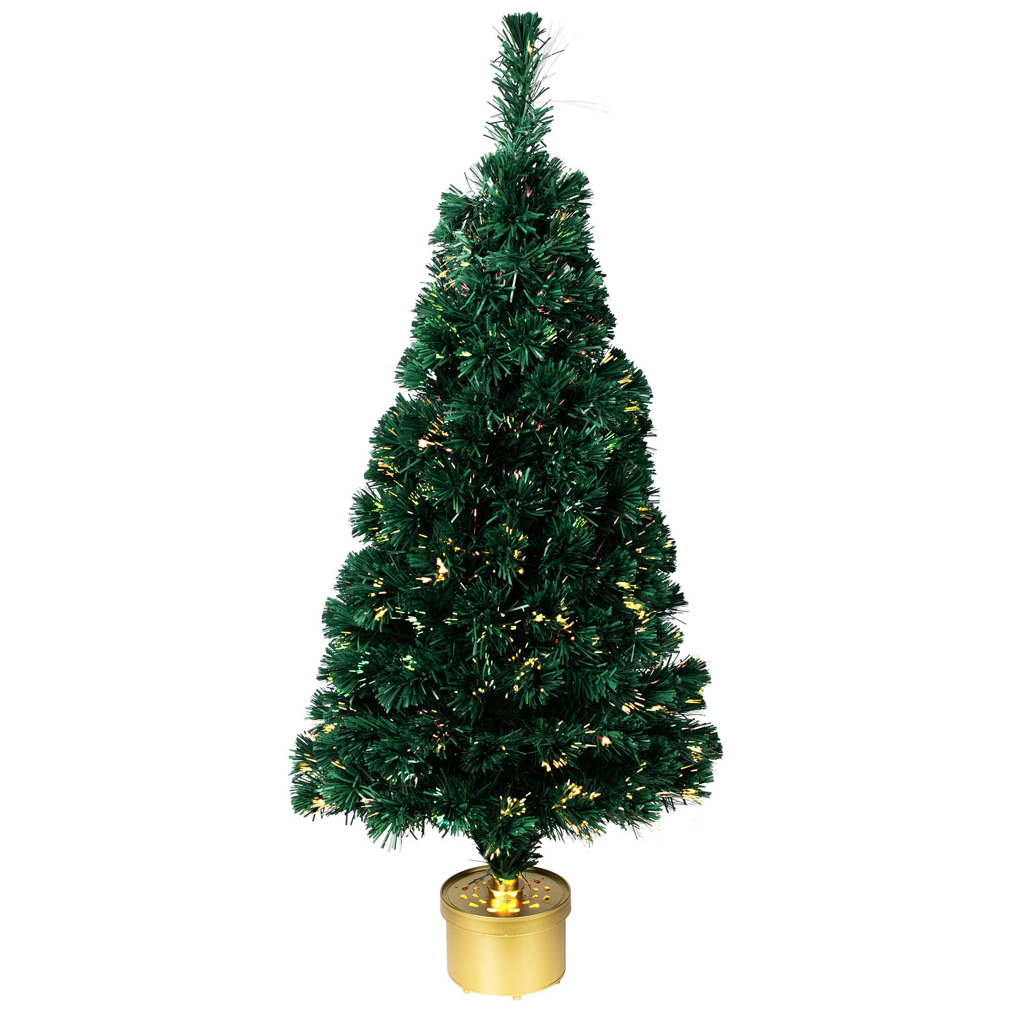 Northlight Pre Lit Color Changing Fiber Optic Artificial Christmas Tree ...
