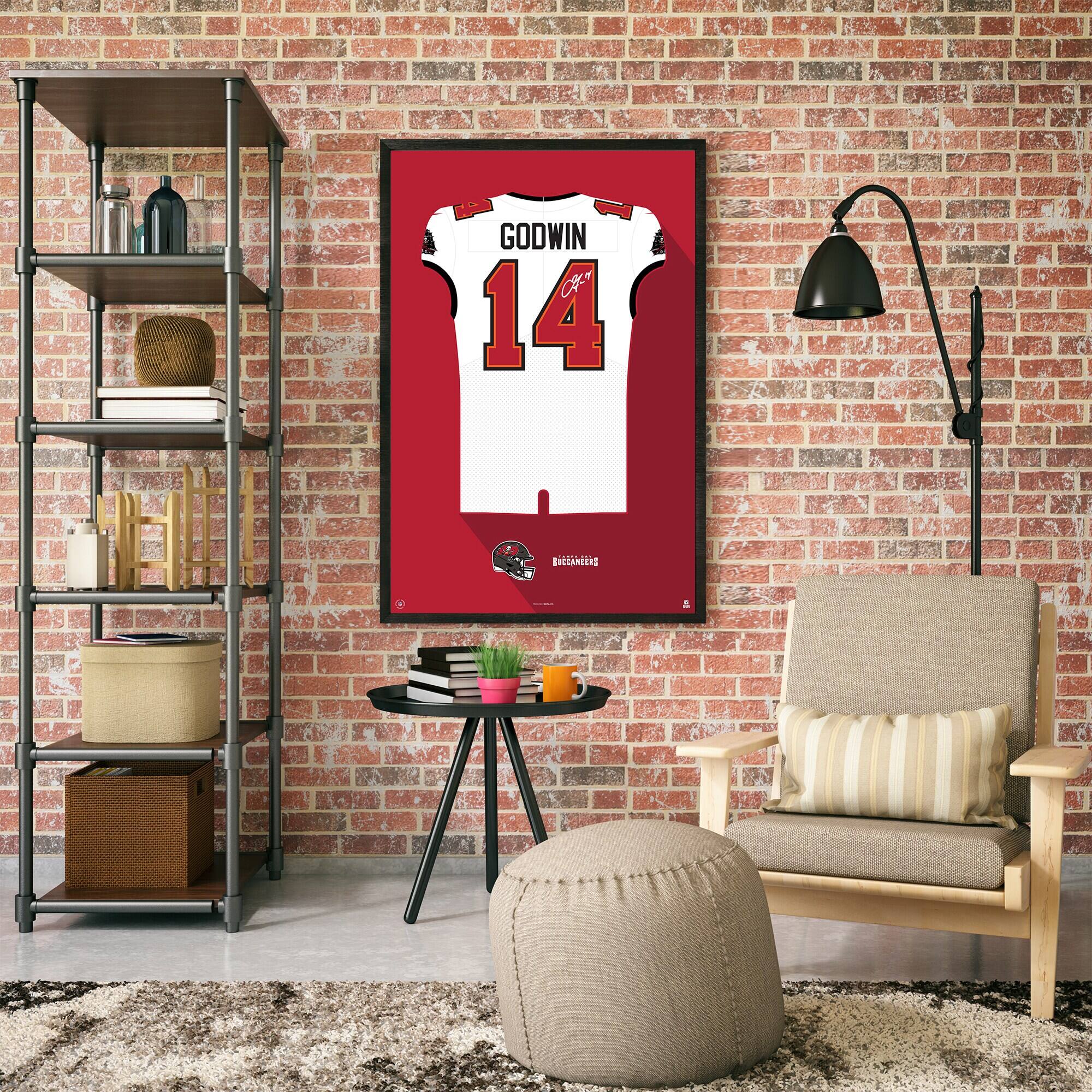Sporticulture Chris Godwin Tampa Bay Buccaneers Away Jersey Framed Art ...