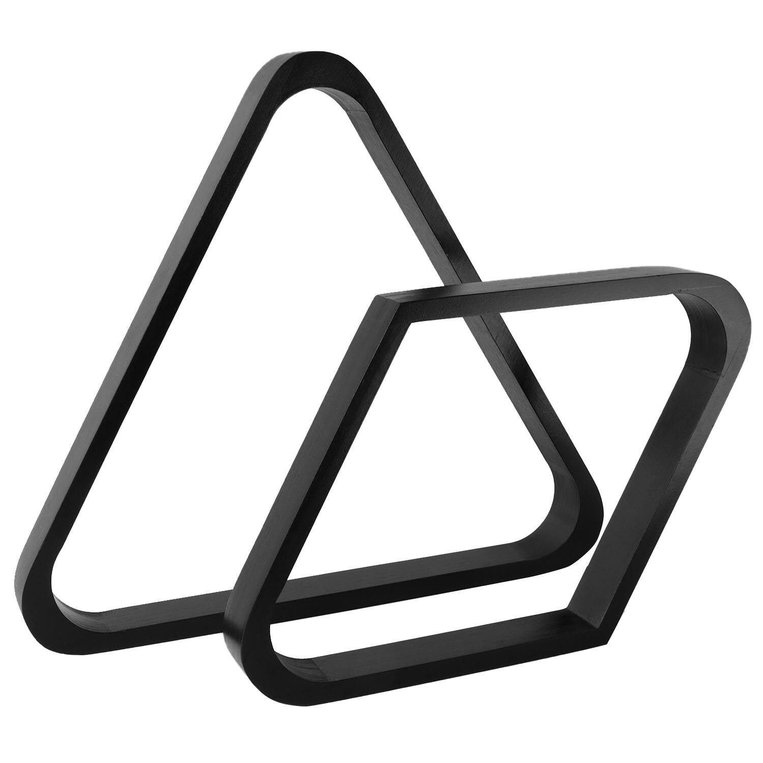 GSE Games & Sports Expert Solid Wood 8 Ball Triangle and 9 Ball Diamond ...