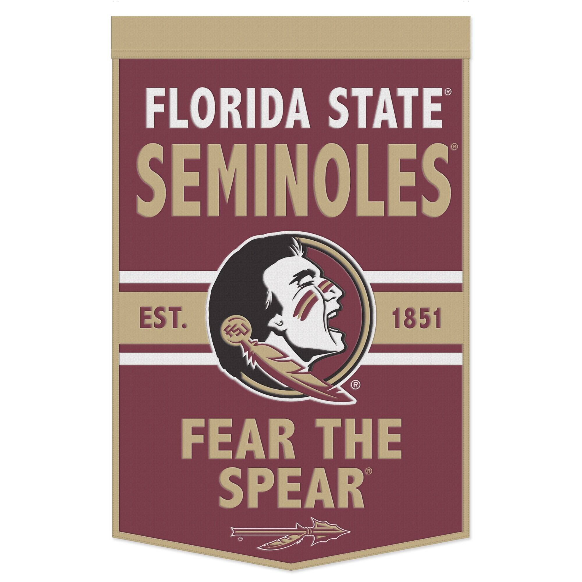 WinCraft Florida State Seminoles 24" x 38" Primary Logo Banner ...