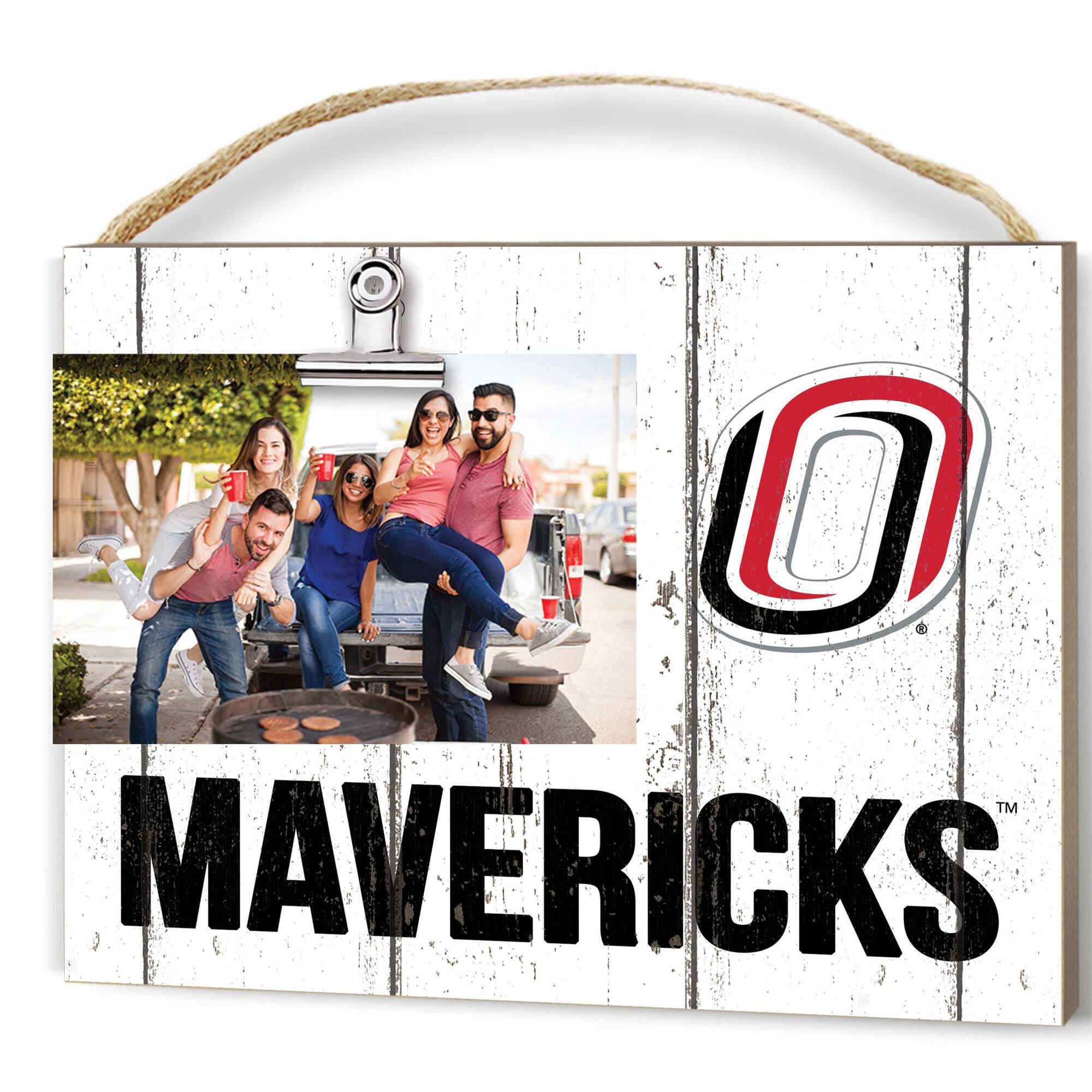 Jardine Nebraska Omaha Mavericks 8" x 10" Weathered Clip It Frame White ...