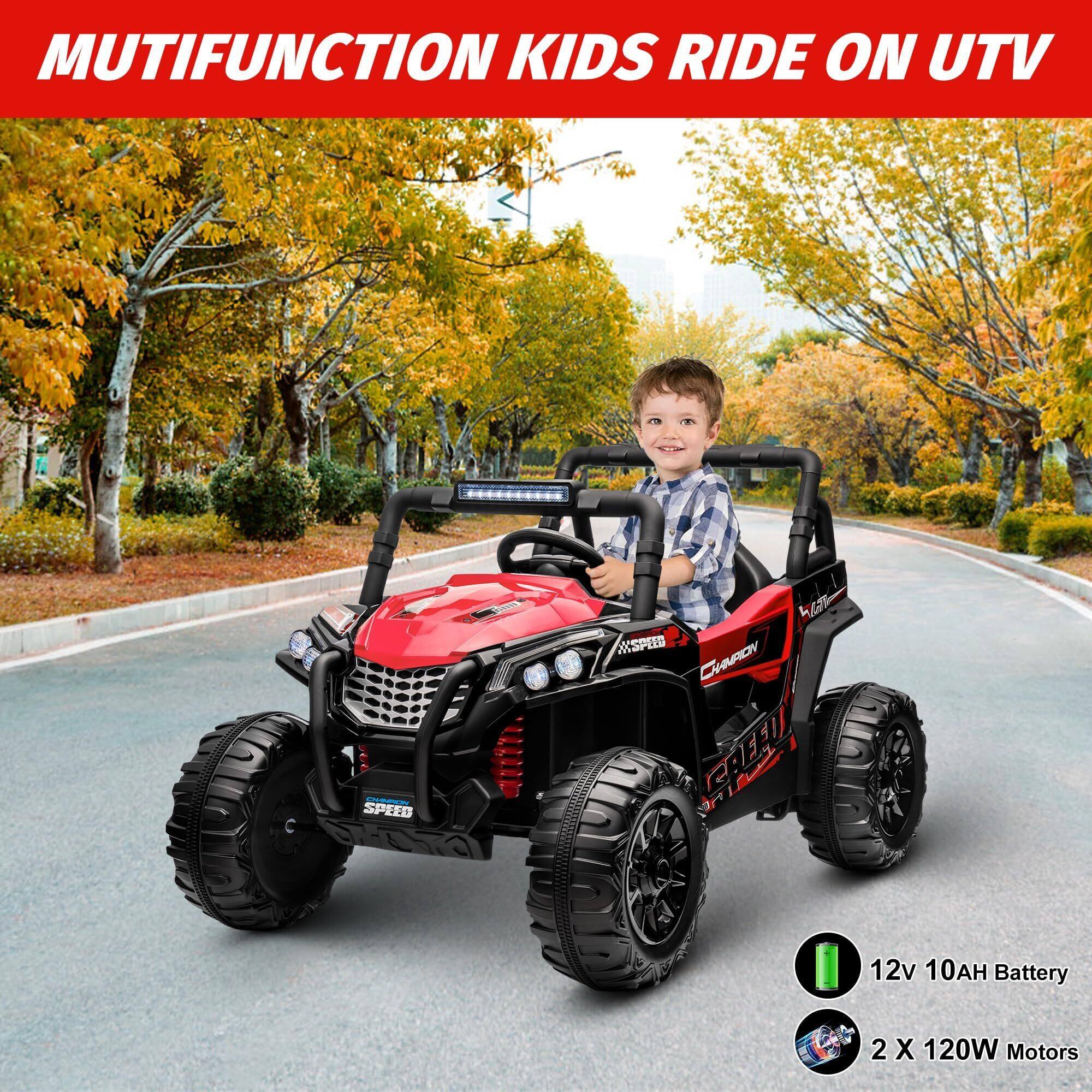 Jojoka 12V Kids Ride on UTV Car,Electric Off Road Truck PTO_0ZFZ - Best Buy