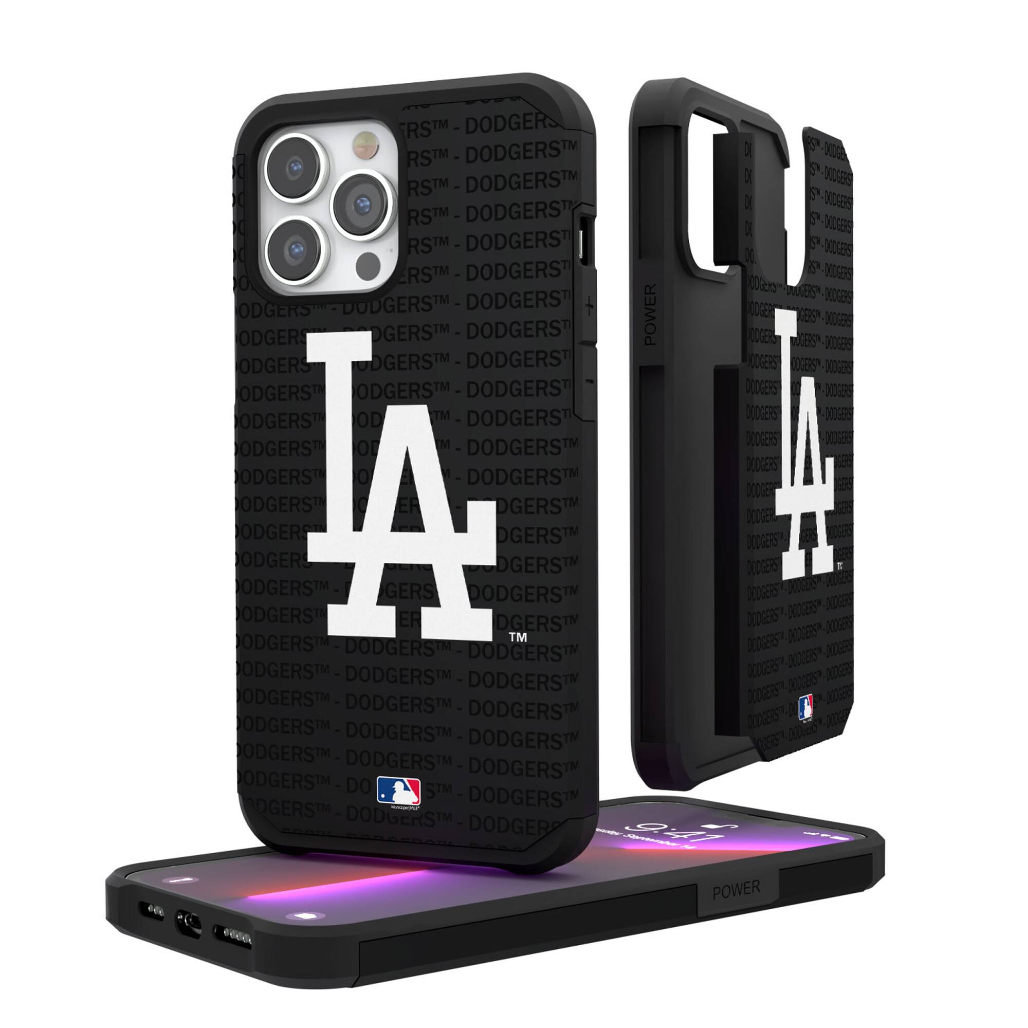 Keyscaper MLB Los Angeles Dodgers iPhone Text Backdrop Rugged Case ...