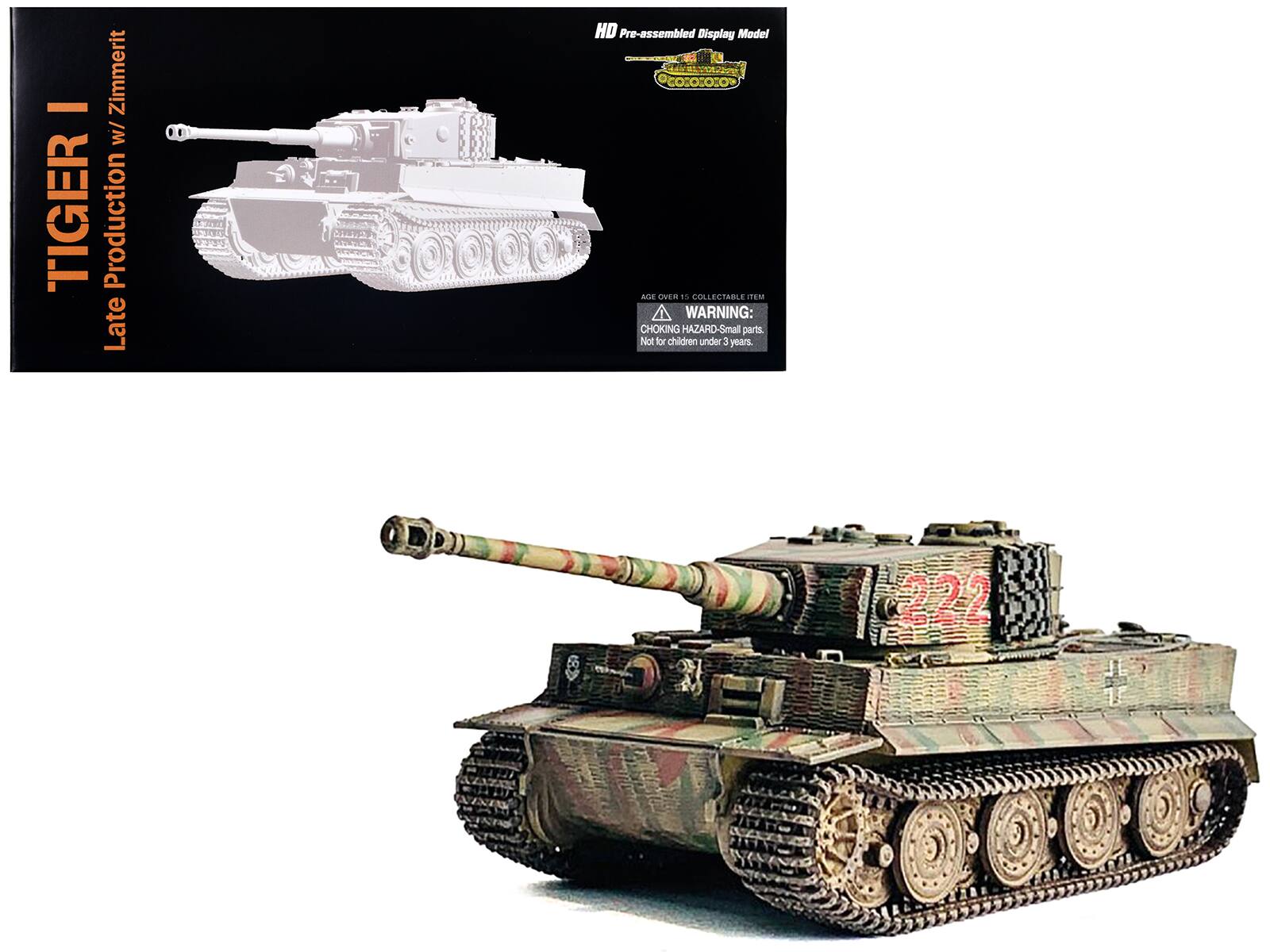 Dragon Models Germany Tiger I Late w/ Zimmerit "Wittmann's Tiger #222 s ...