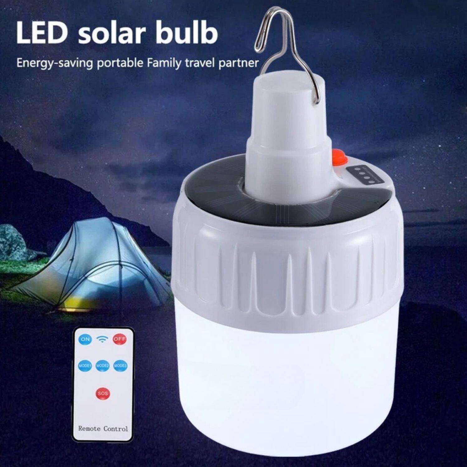 Stock Preferred Portable Solar Powered LED Light Bulb White SPLED-LC500 ...