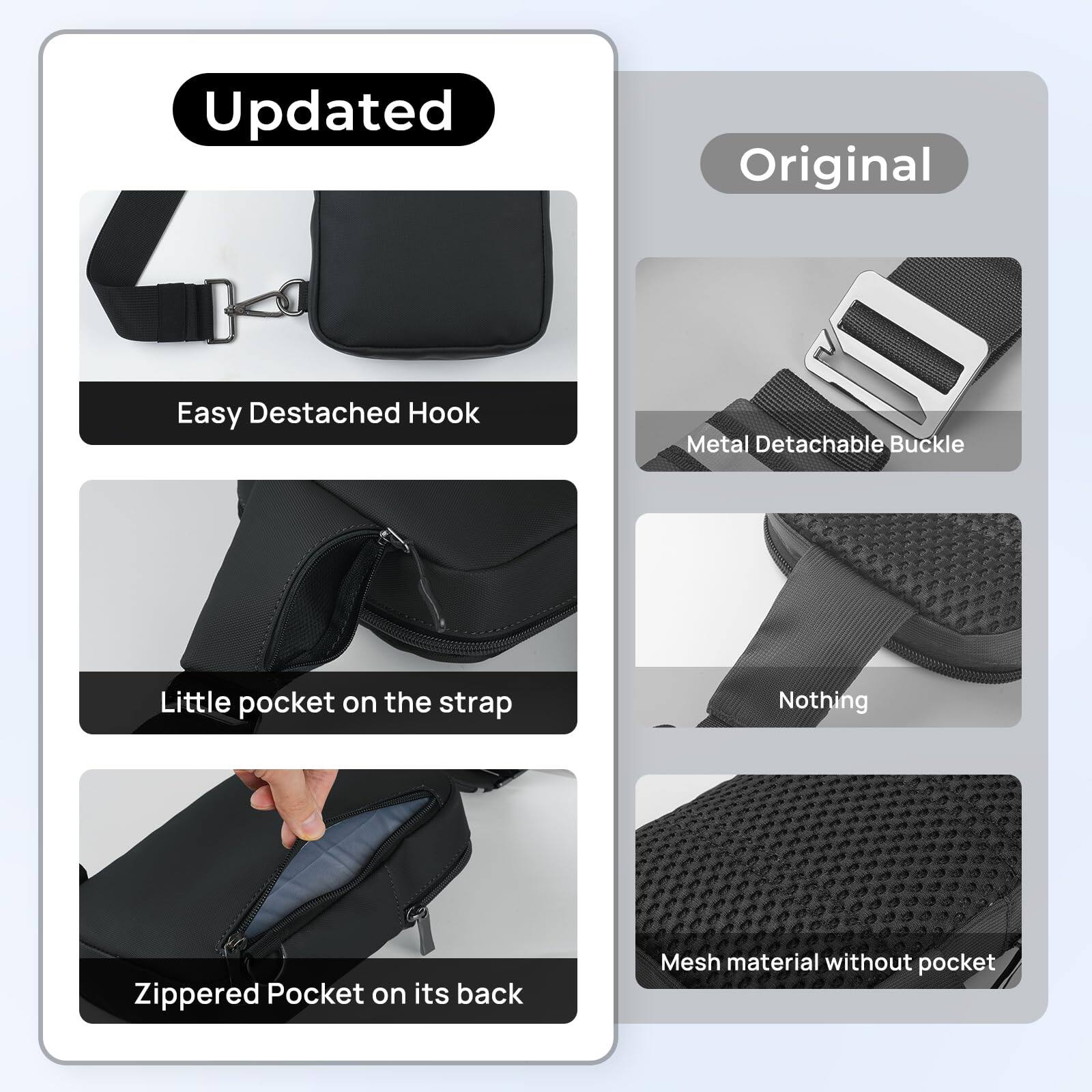 Live At Space Mini Sling Bag For Women Men Crossbody Bags Chest Dual ...