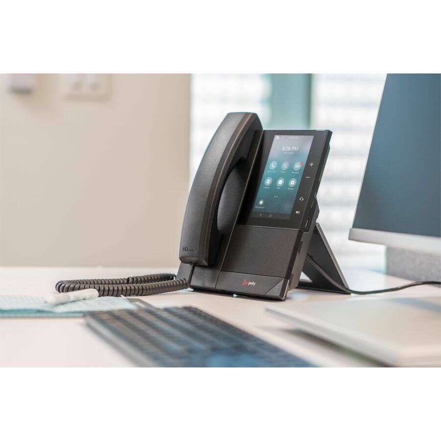HP Poly CCX 505 Business Media Phone for Microsoft Teams and PoE enabled GSA/TAA 24 x Total Line ...